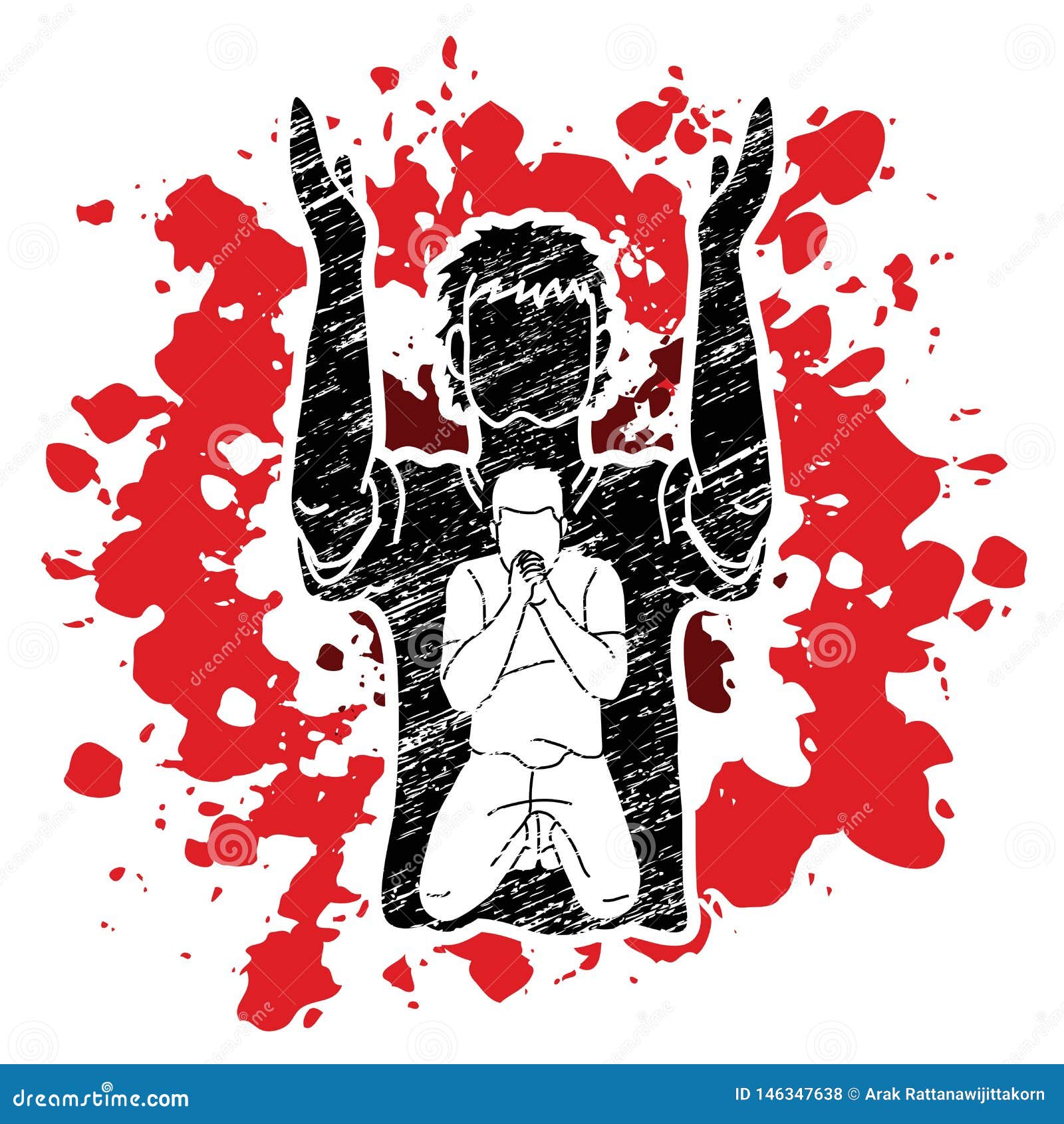 Prayer, Christian Praying ,Praise God, Worship Cartoon Stock Vector ...