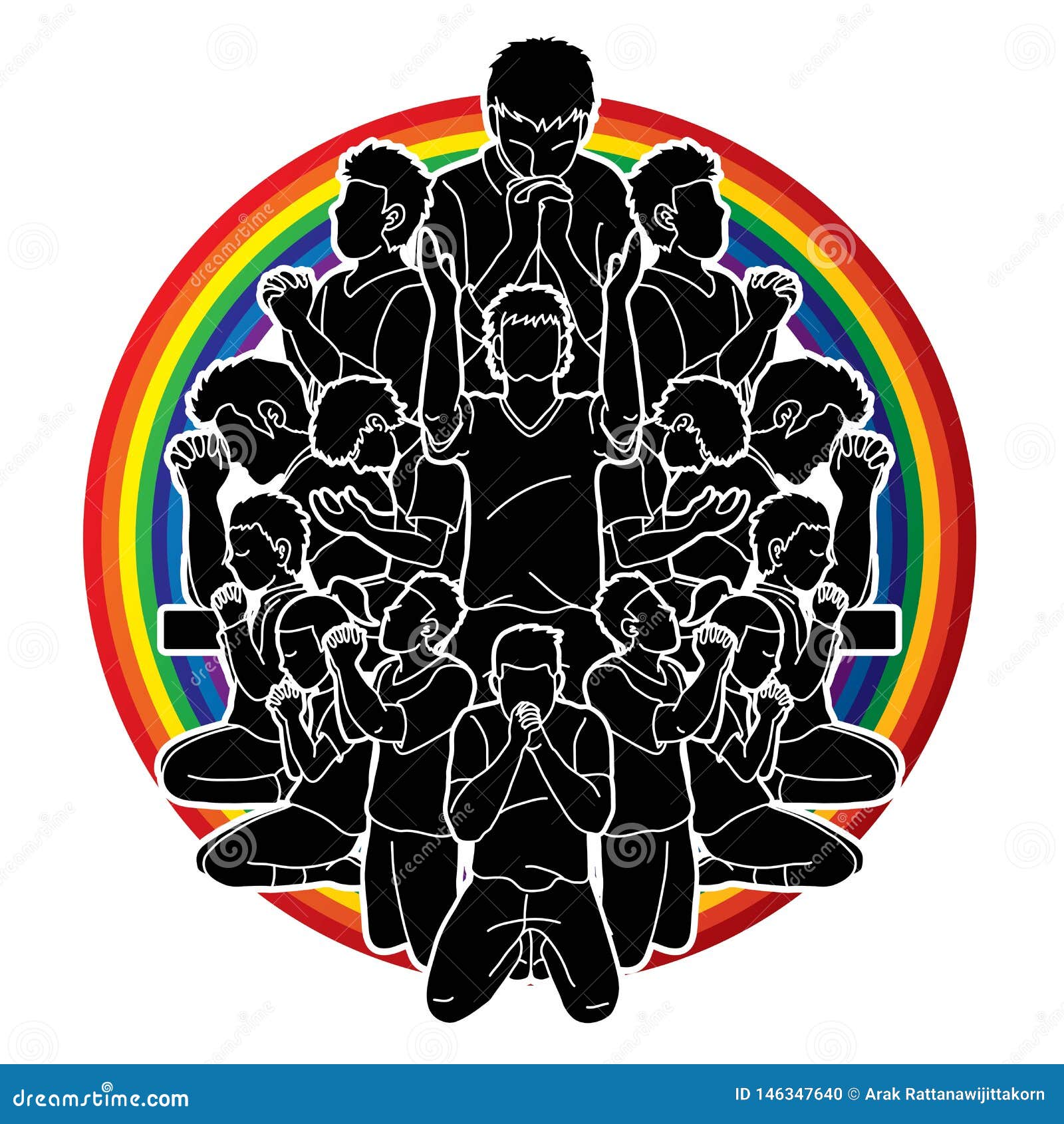 Prayer, Christian Praying ,Praise God, Worship Cartoon Graphic ...