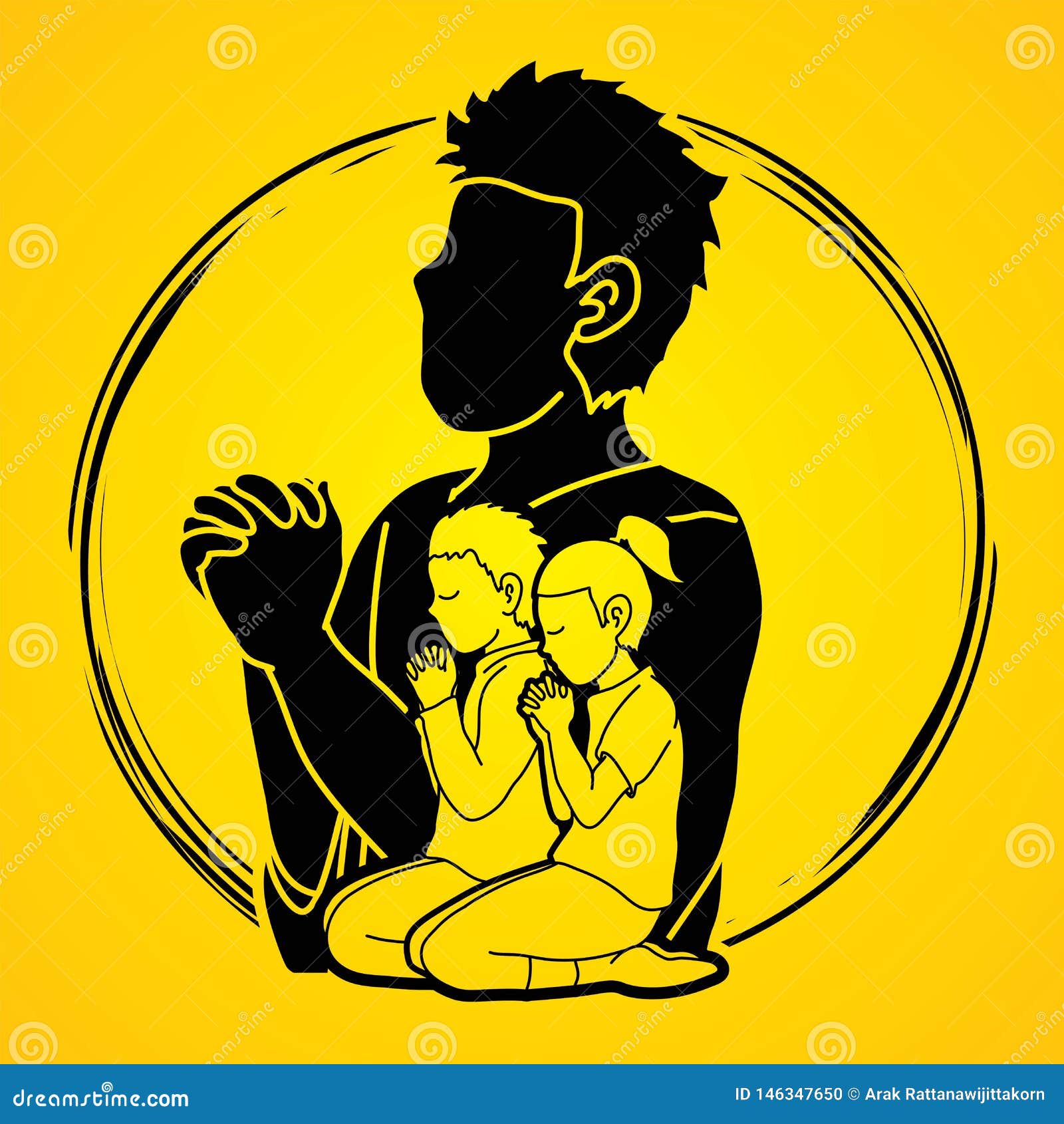 Prayer, Christian Praying ,Praise God, Worship Cartoon Graphic Stock ...