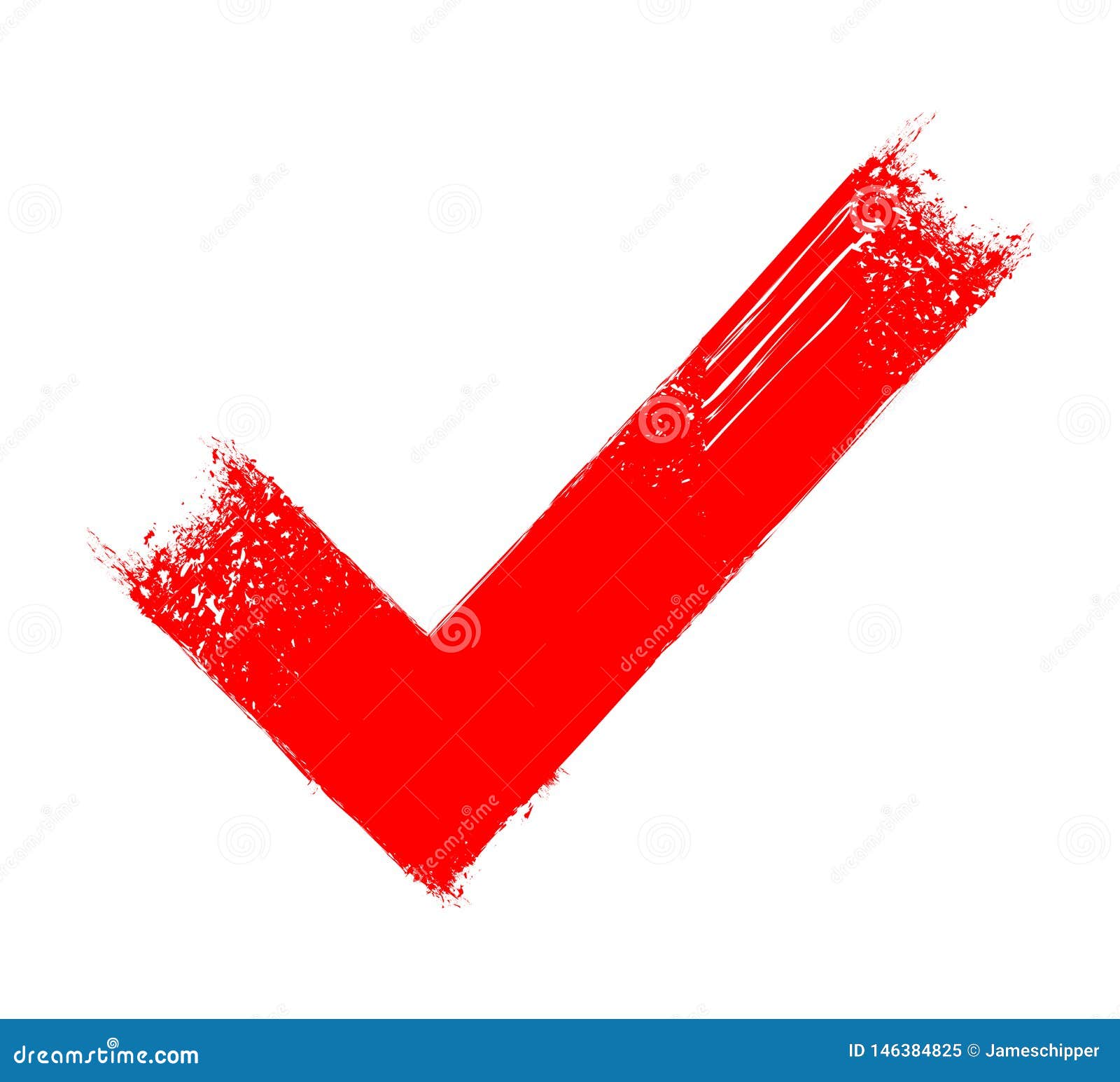 Red tick icon stock vector. Illustration of shape, mark - 146384825