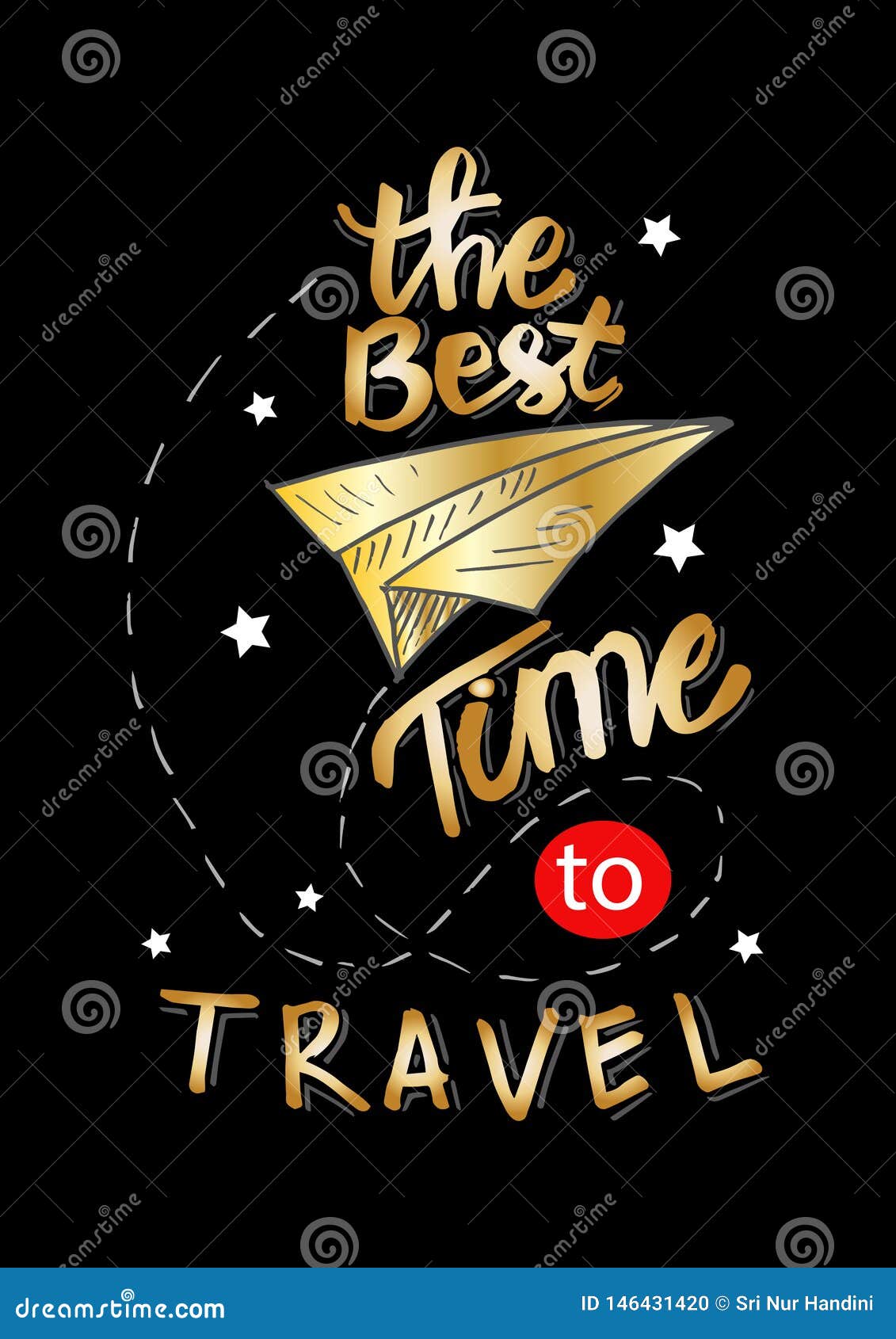 The best time to travel. stock vector. Illustration of design - 146431420