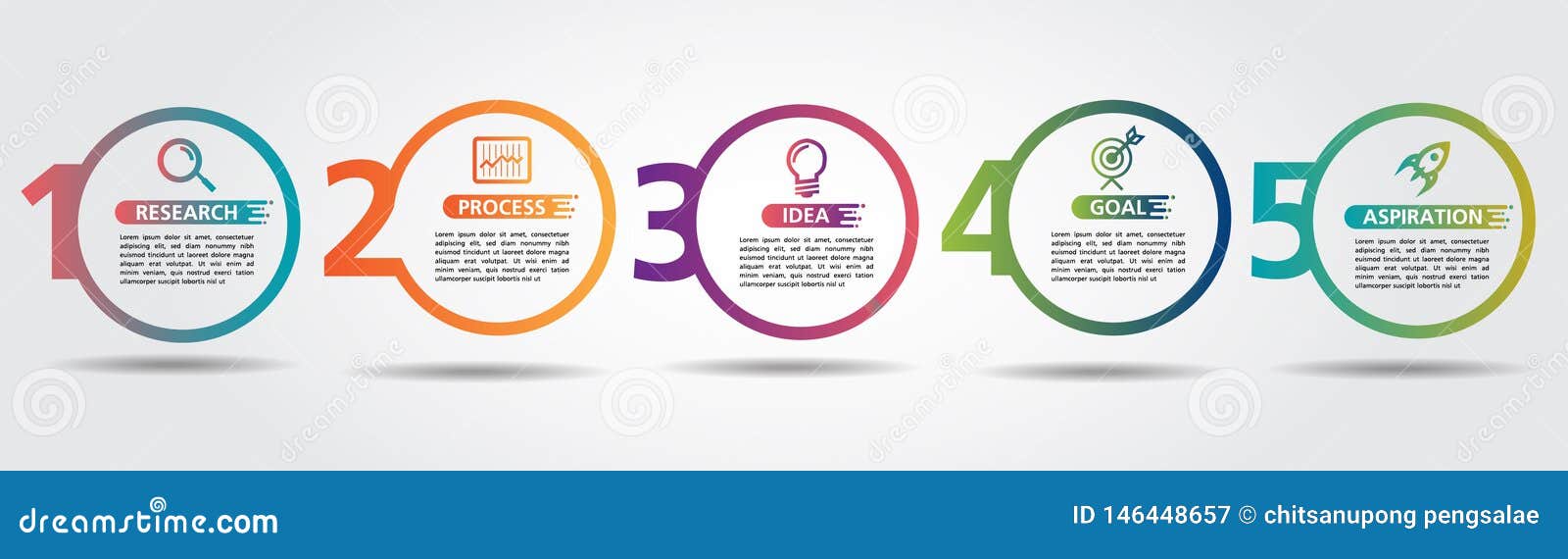 Infographic Options. Arrow Diagrams, Abstract Process Charts And ...