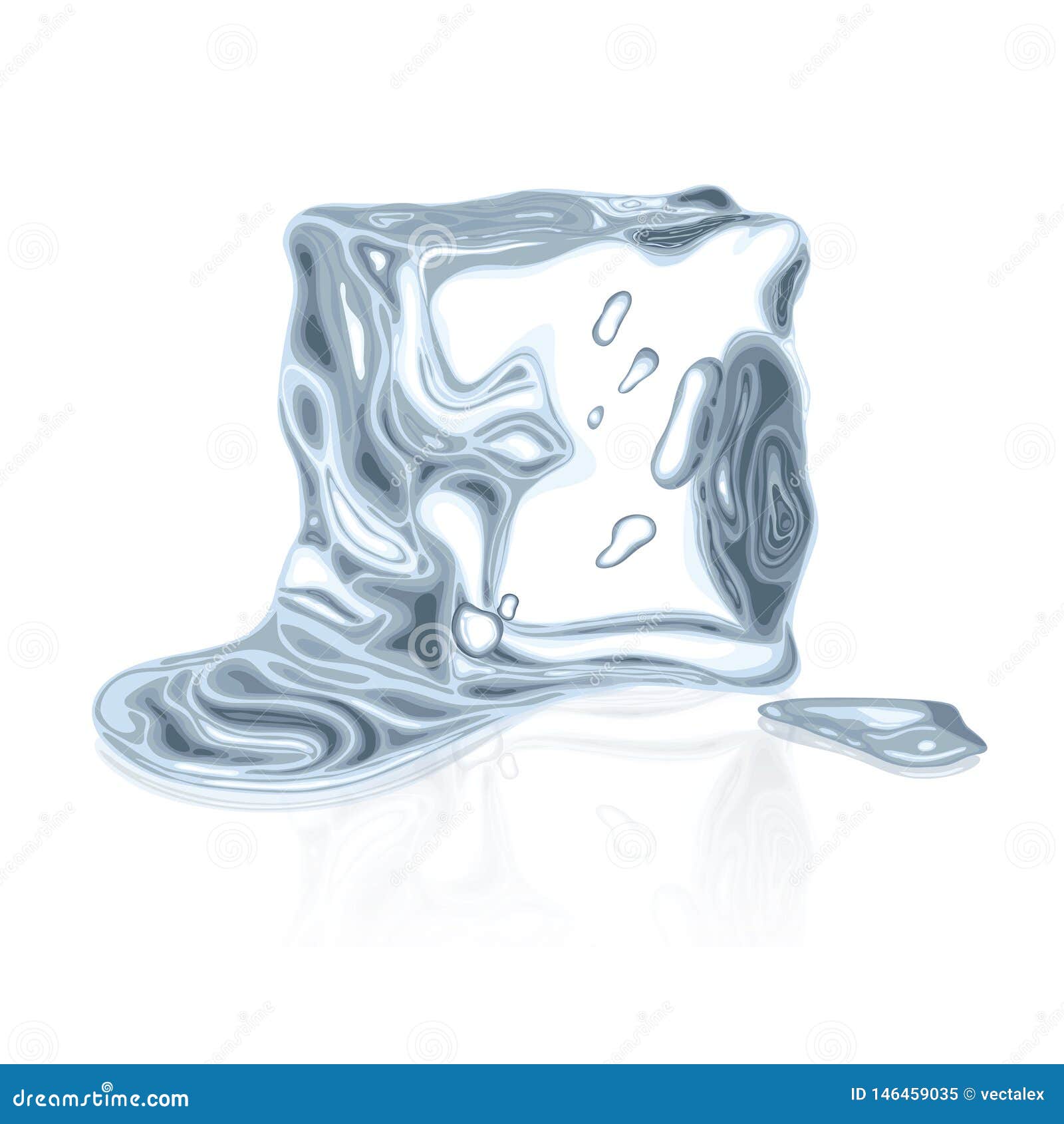 Frozen Ice Cube Drawing