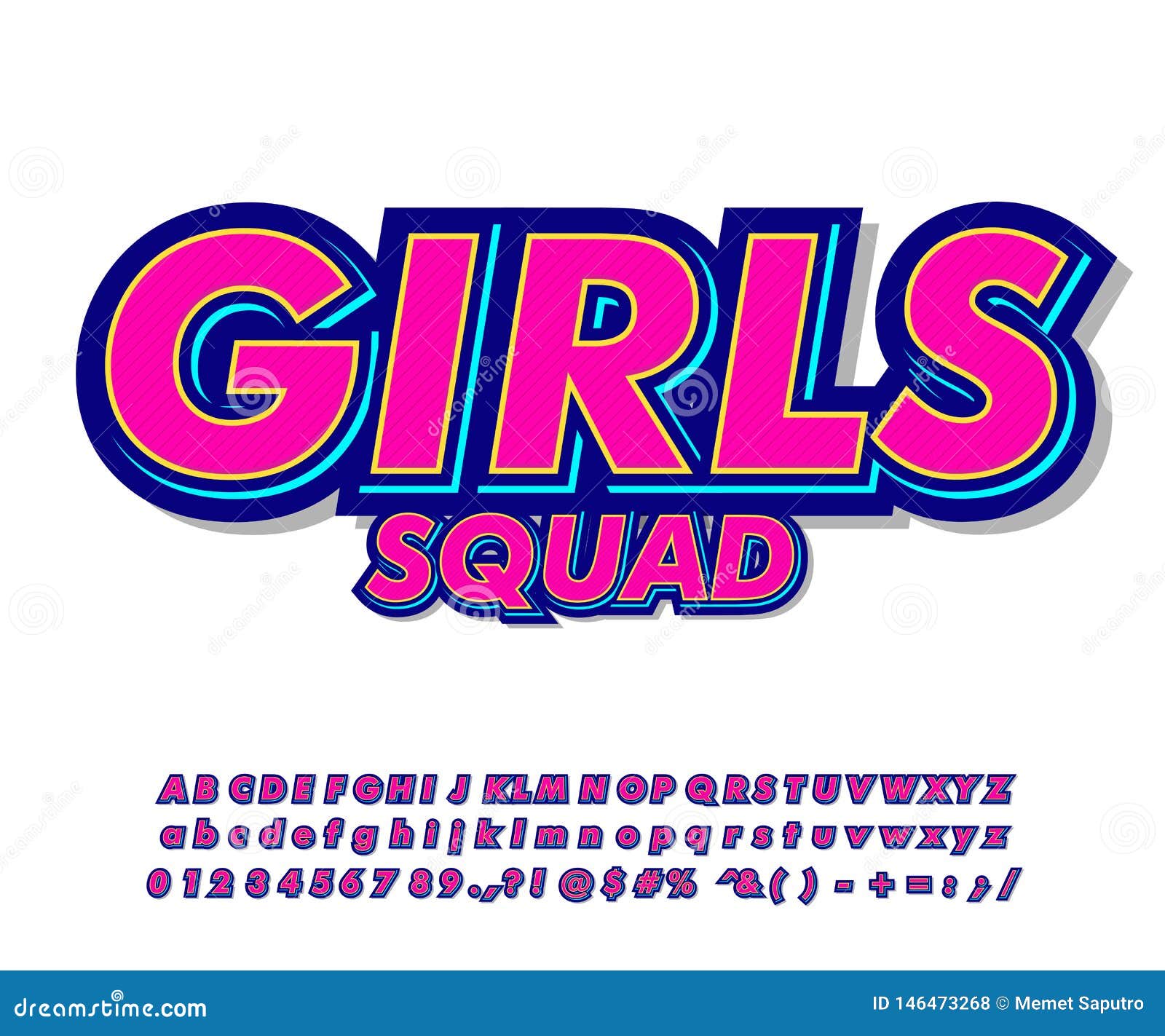 Bold pop art text style stock illustration. Illustration of texture ...