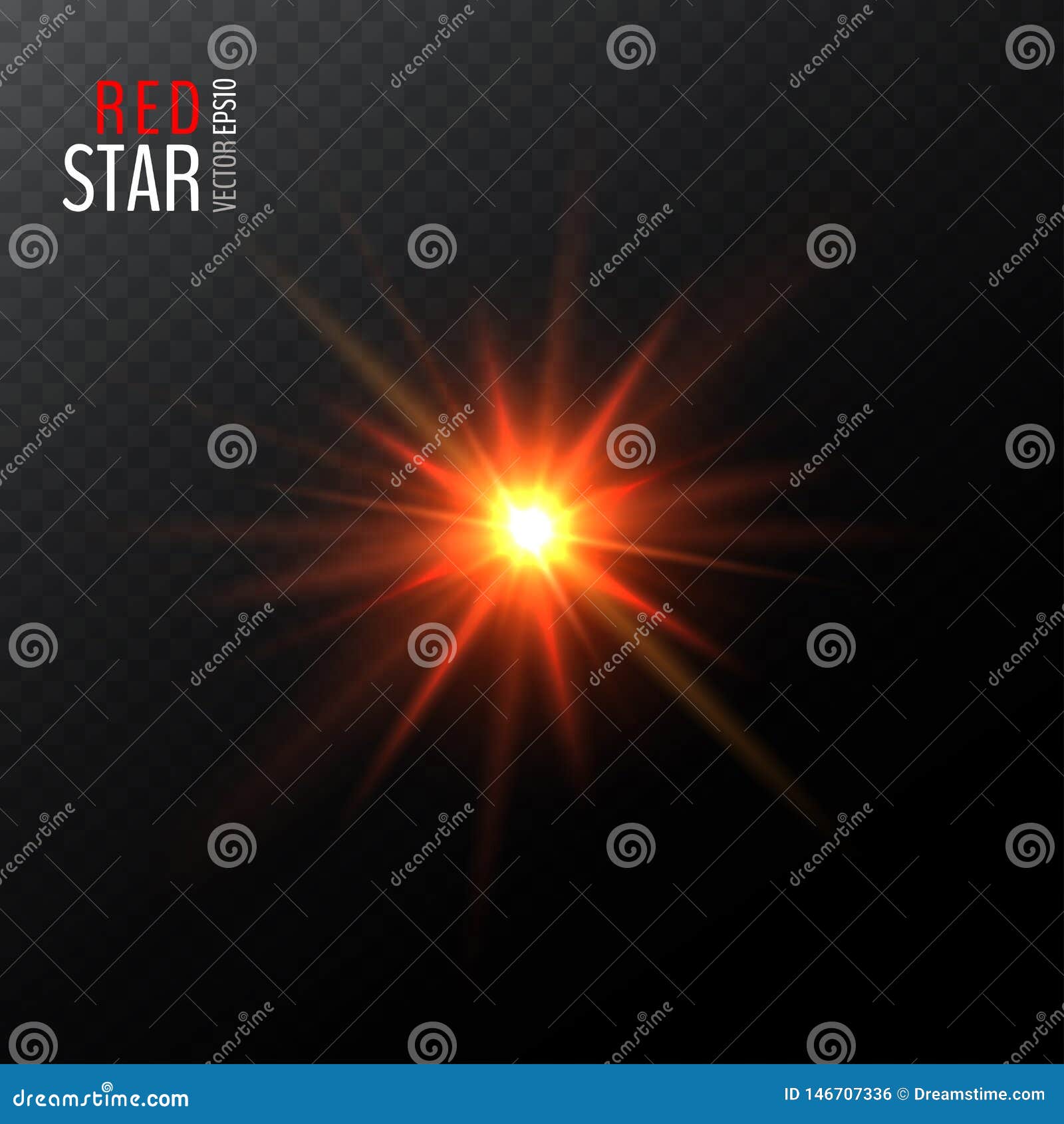 Shining Bright Abstract Red Star Stock Vector - Illustration of eps10 ...