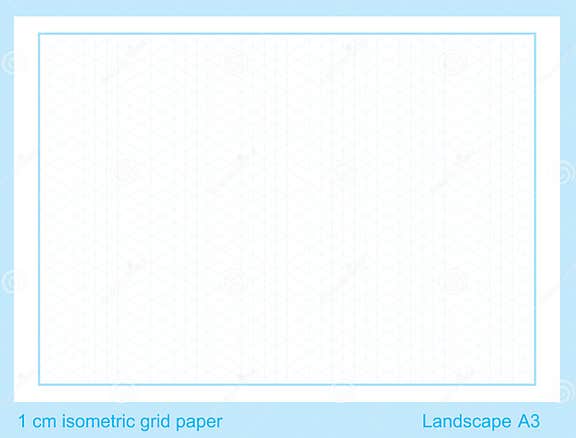 1 Cm A3 Isometric Grid Paper Isometric Grid Vector Isometric Grid Graph ...