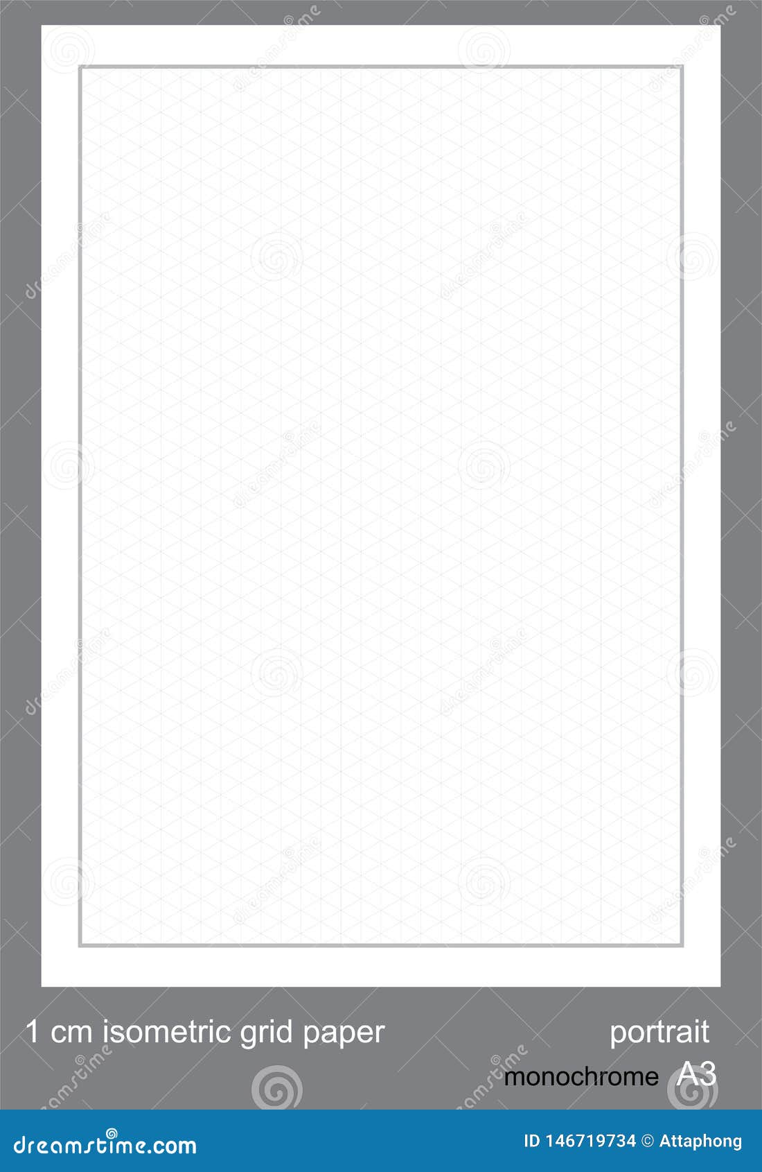 1 Cm A3 Isometric Grid Paper Isometric Grid Vector Isometric Grid Graph ...