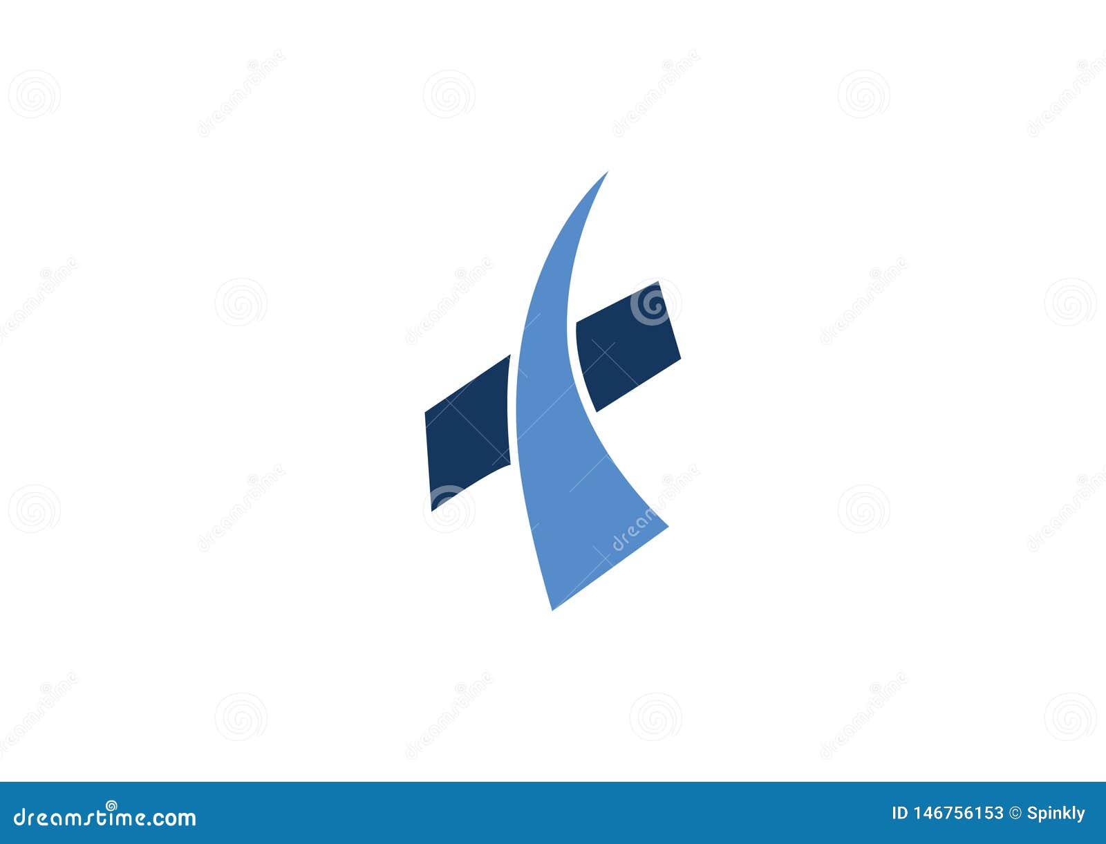 Cross Slanted Vector Logo for Design Stock Vector - Illustration of ...