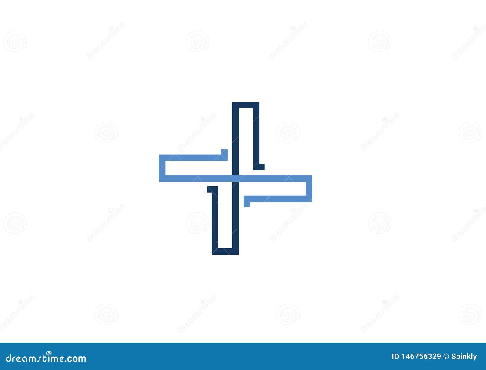 Cross Logo Design for Use As Icon Stock Vector - Illustration of ...