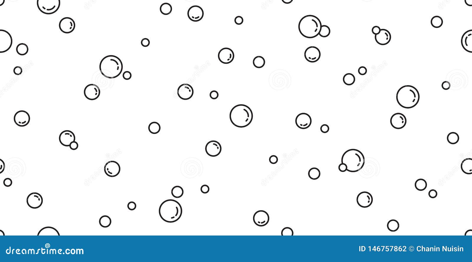 Soap Bubble Seamless Pattern Vector Soda Pop Water Bath Duck Rubber ...