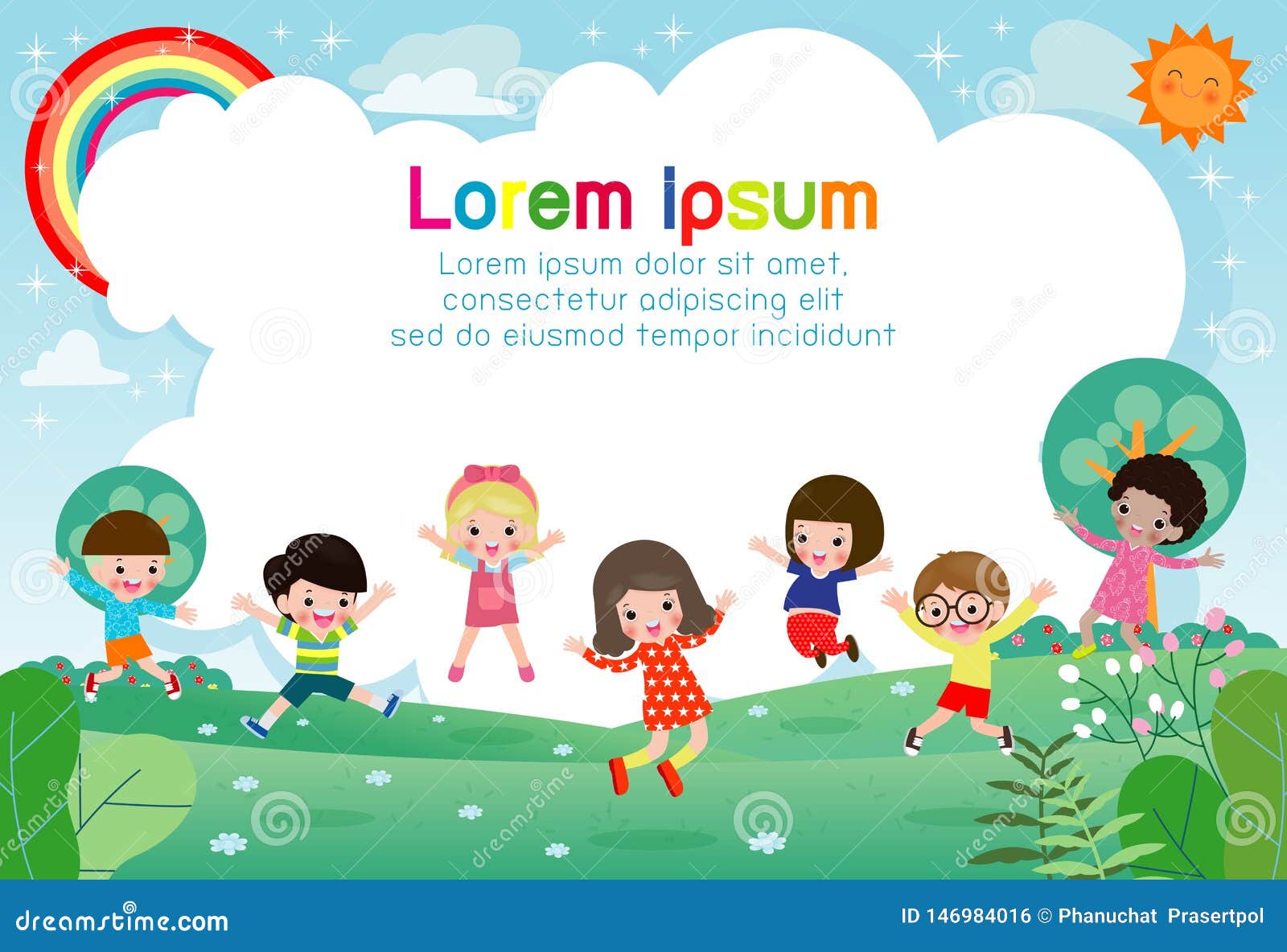 Kids Activities Vector. Ecology Theme Illustration. Boy Gathering ...