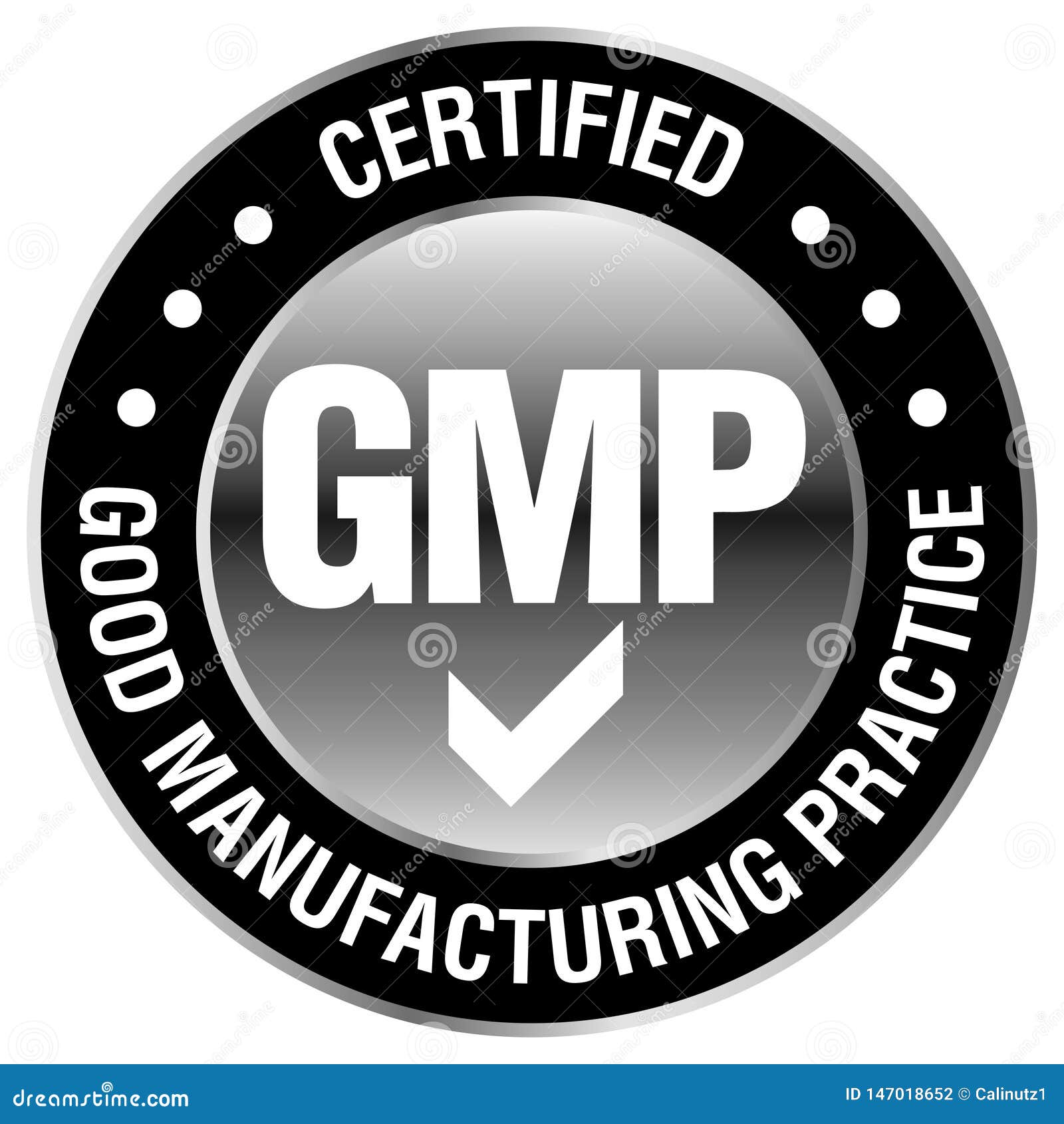 GMP vector badge stock vector. Illustration of business - 147018652
