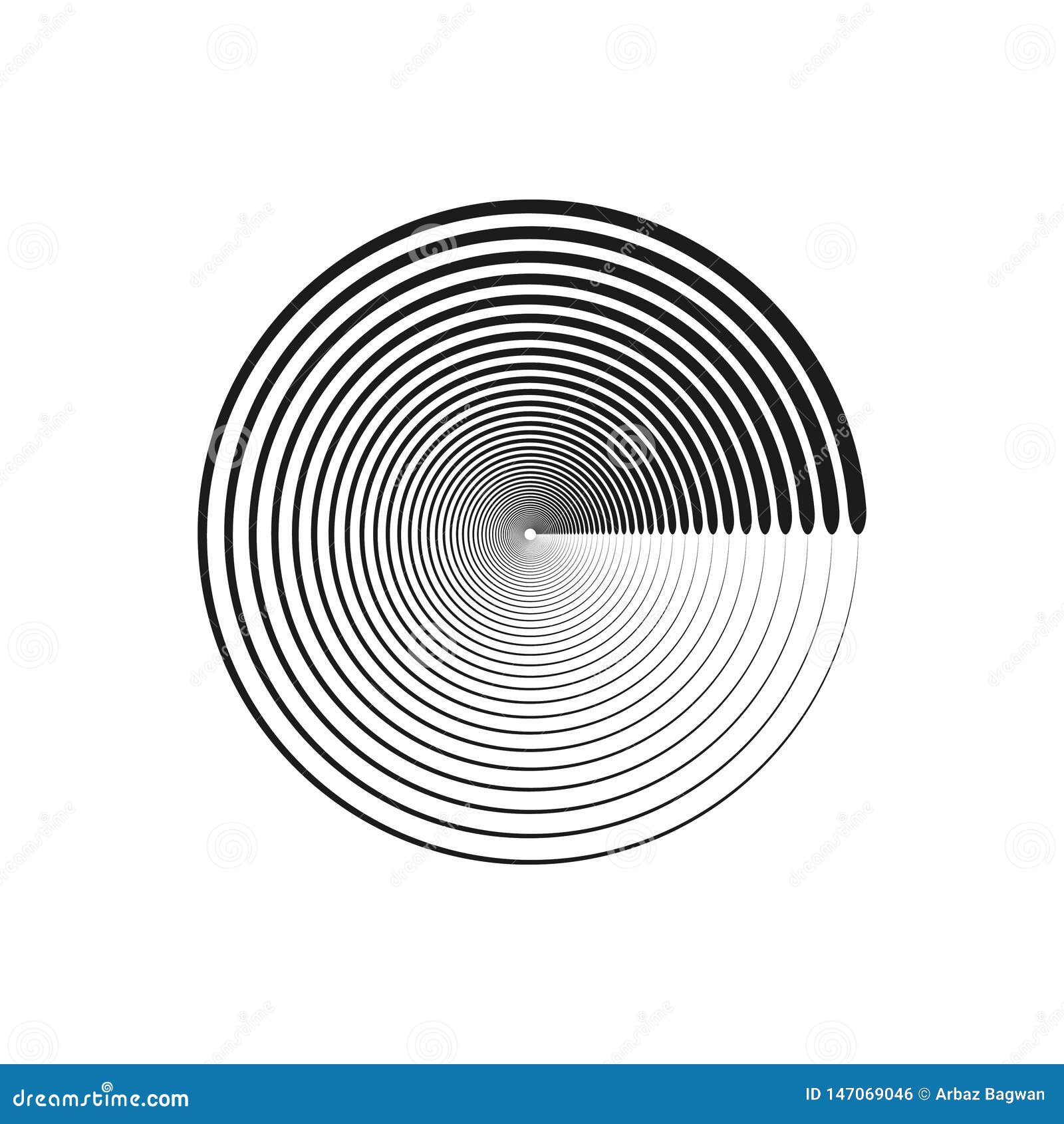 Concentric Circle Line Ring Background Stock Vector - Illustration of ...