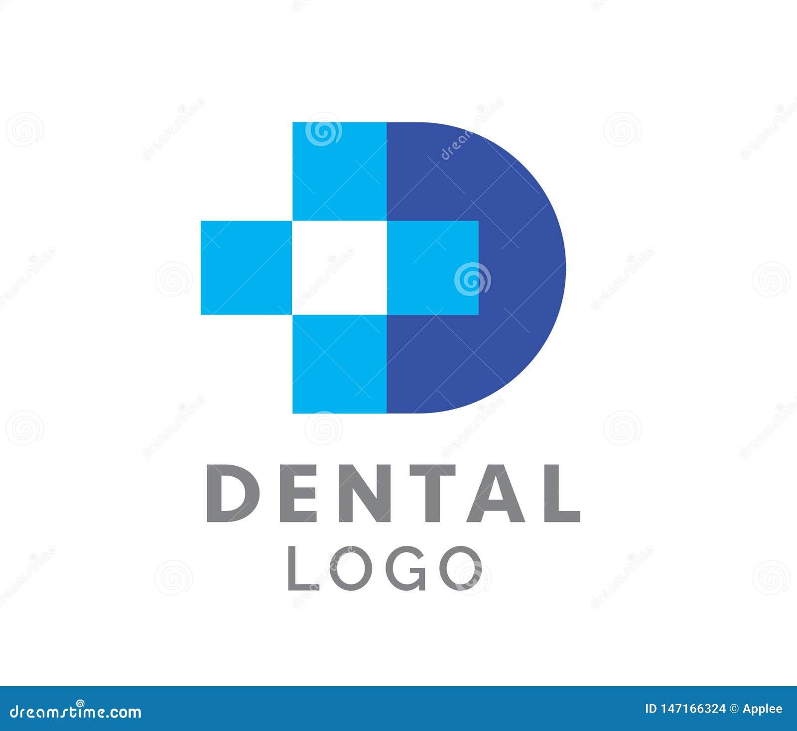 Dental Dentist Health D Logo Design Stock Vector - Illustration of ...