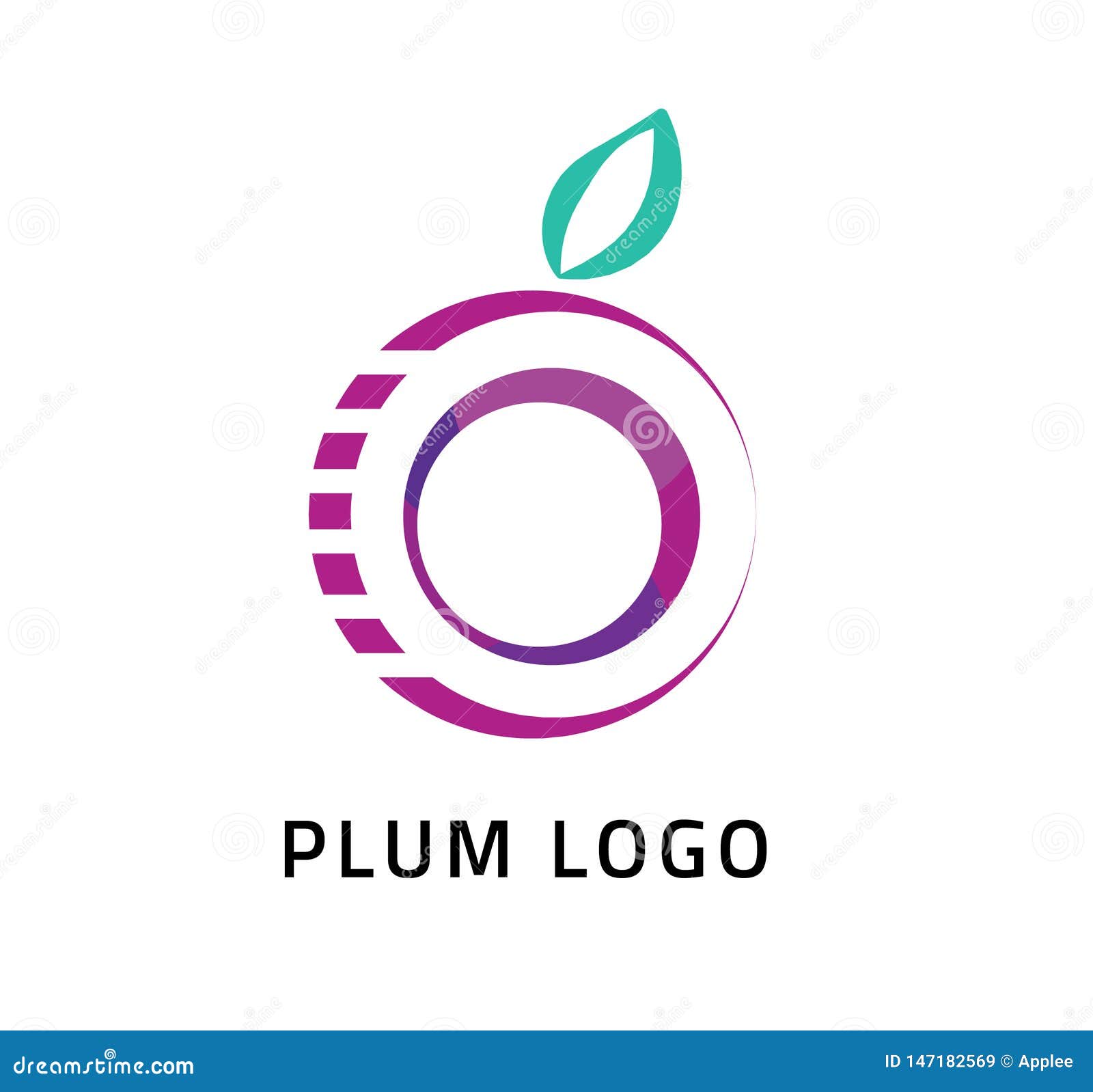 Cute Fruit Logo Icon Emblem Vector Illustration Ready To Use Stock ...
