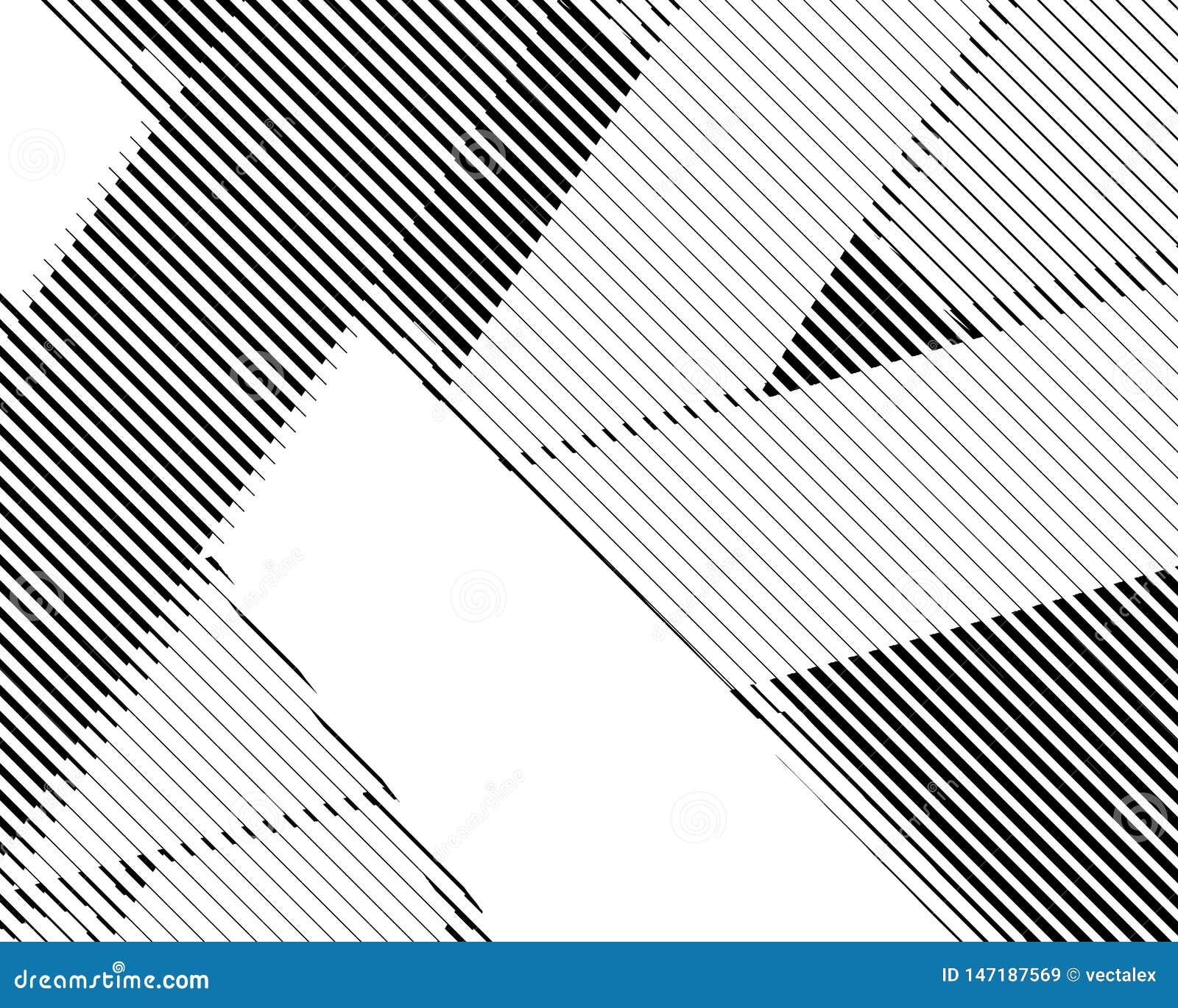 Halftone Bitmap Lines Retro Background Black And White Pattern Vector ...