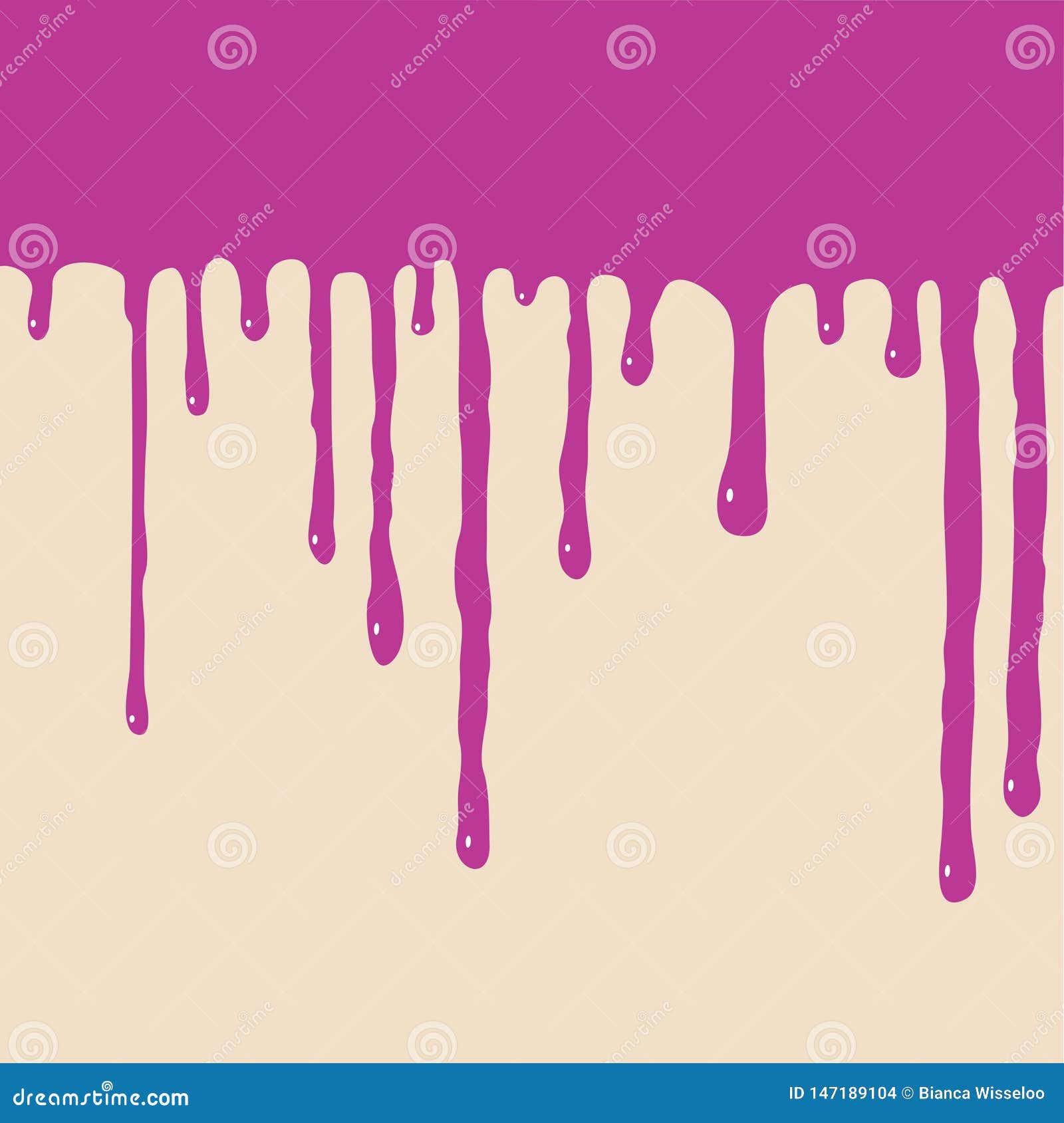 Big pink shiny drip border stock vector. Illustration of icicles ...