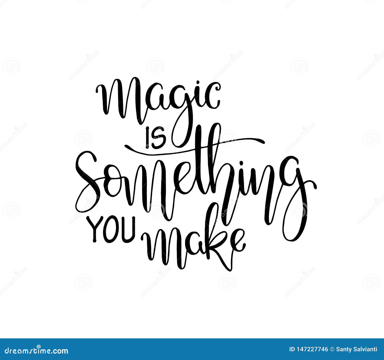 Vector Lettering for Poster. Typographical Design with Creative Slogan ...