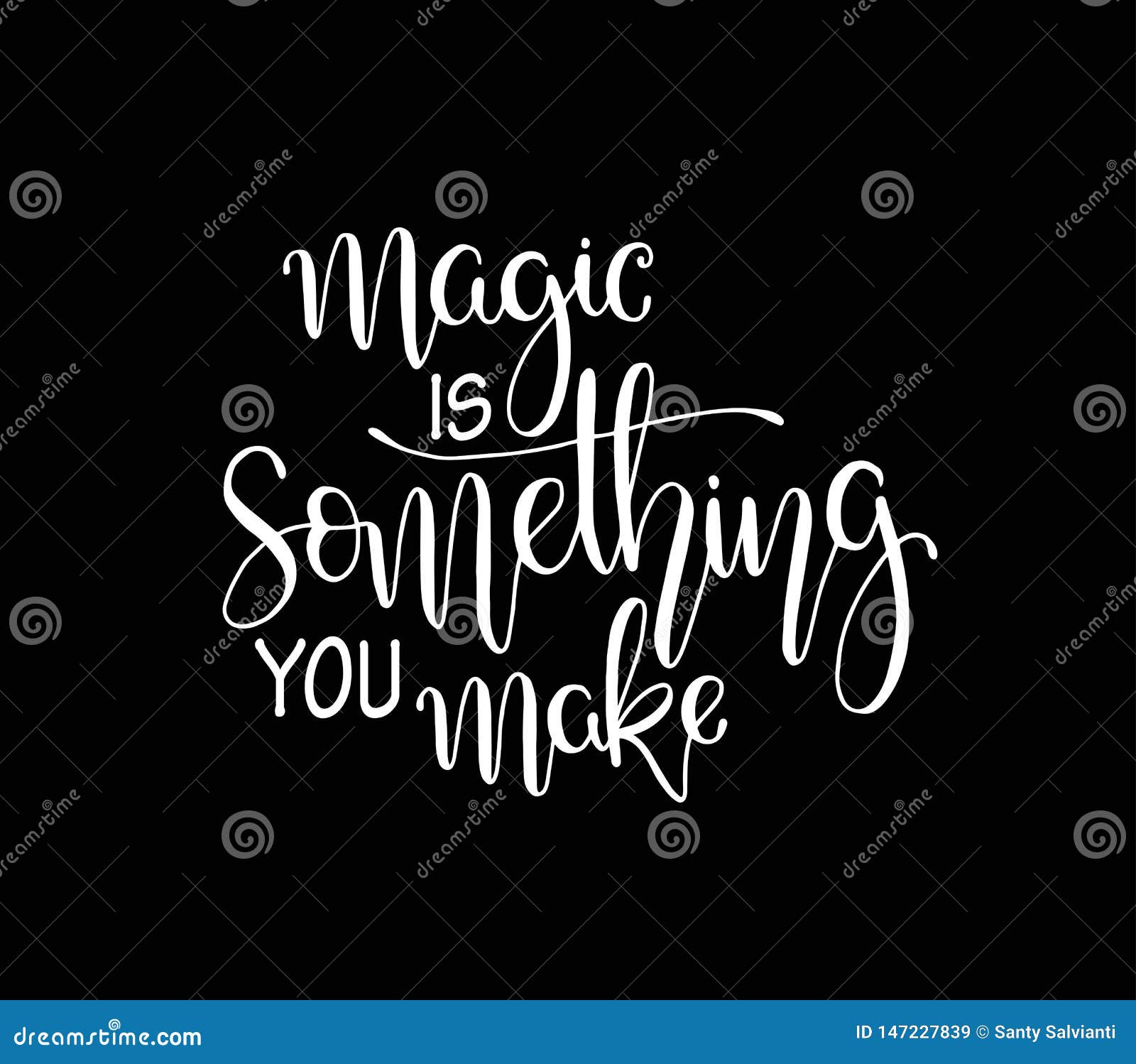 Vector Lettering for Poster. Typographical Design with Creative Slogan ...