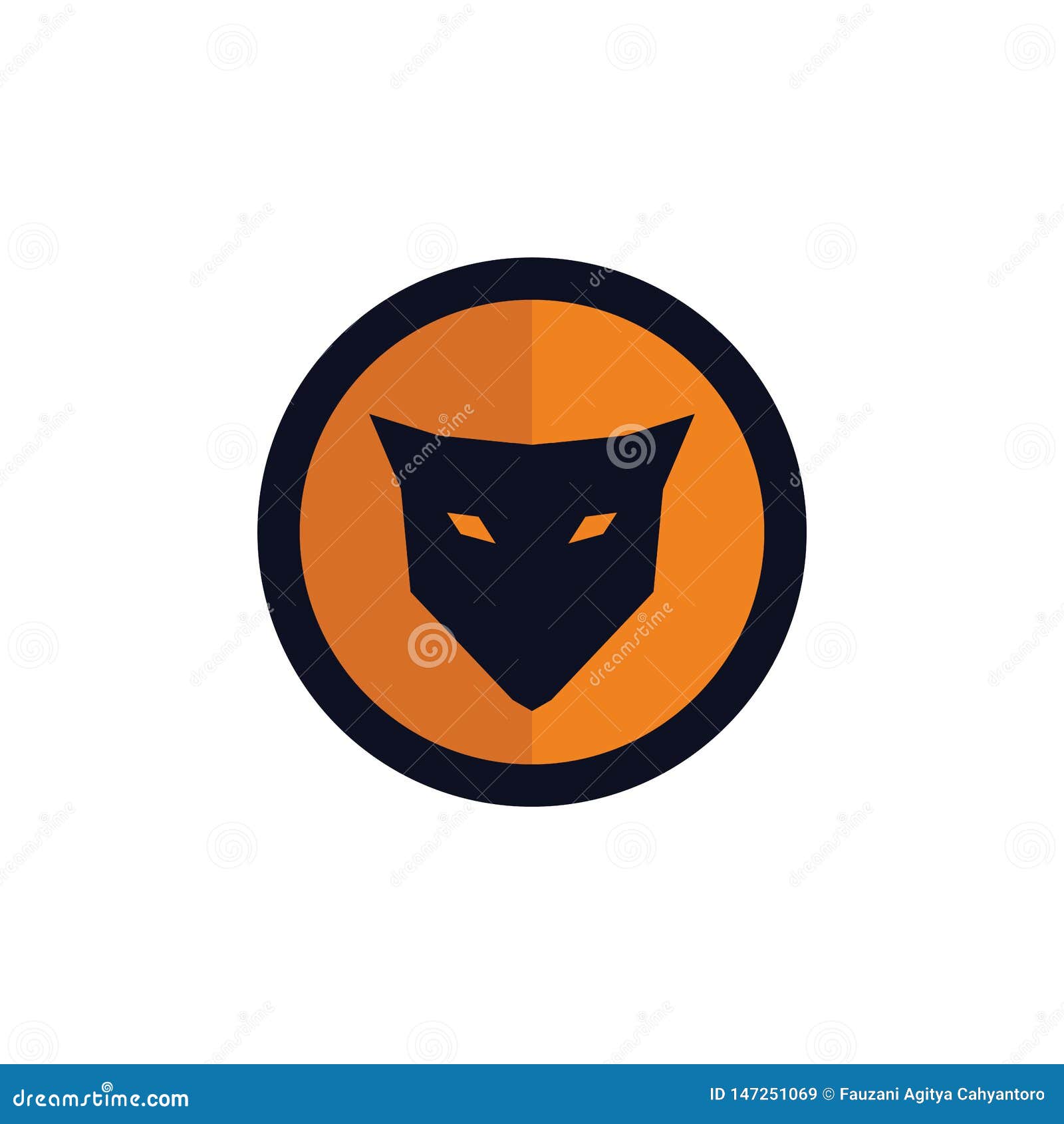 Simple Fox Head Icon Vector Stock Illustration - Illustration of simple ...