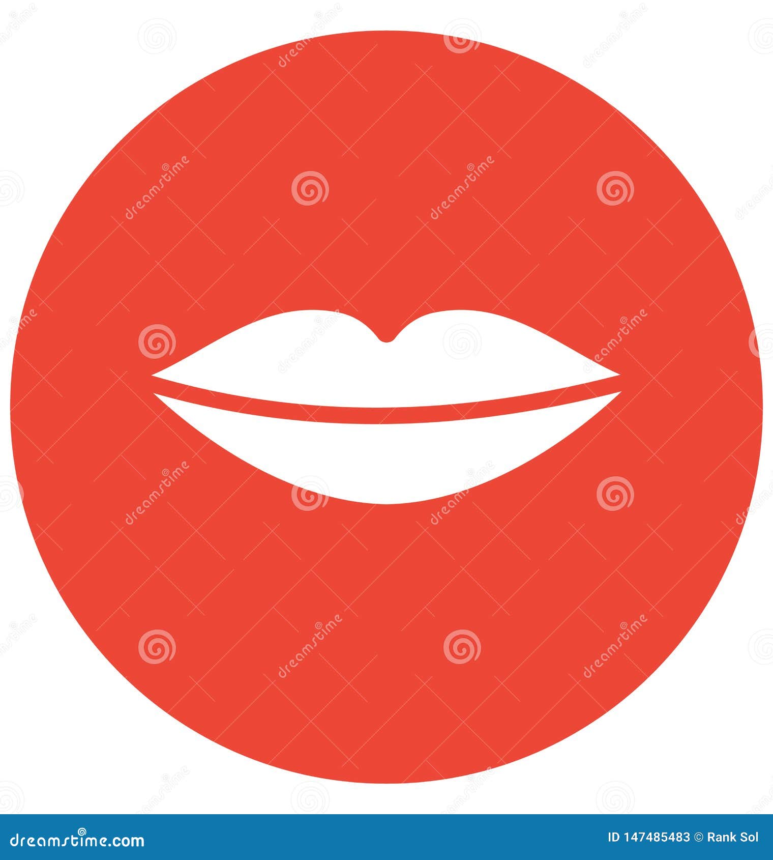 Print Lips Isolated Vector Icon that Can Be Easily Modified or Edit ...
