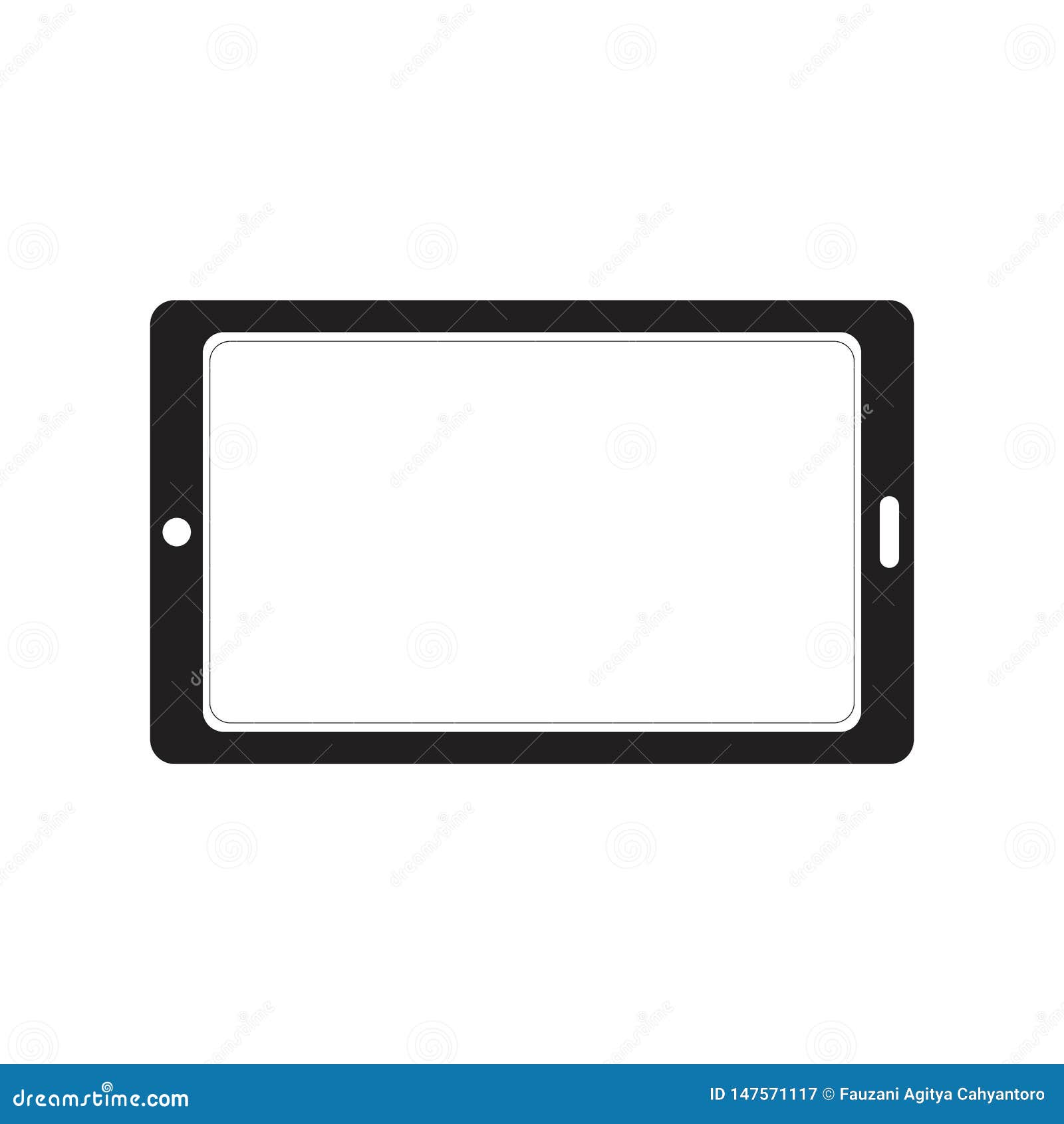 Tablet Silhouette Icon Logo Concept Stock Illustration - Illustration ...
