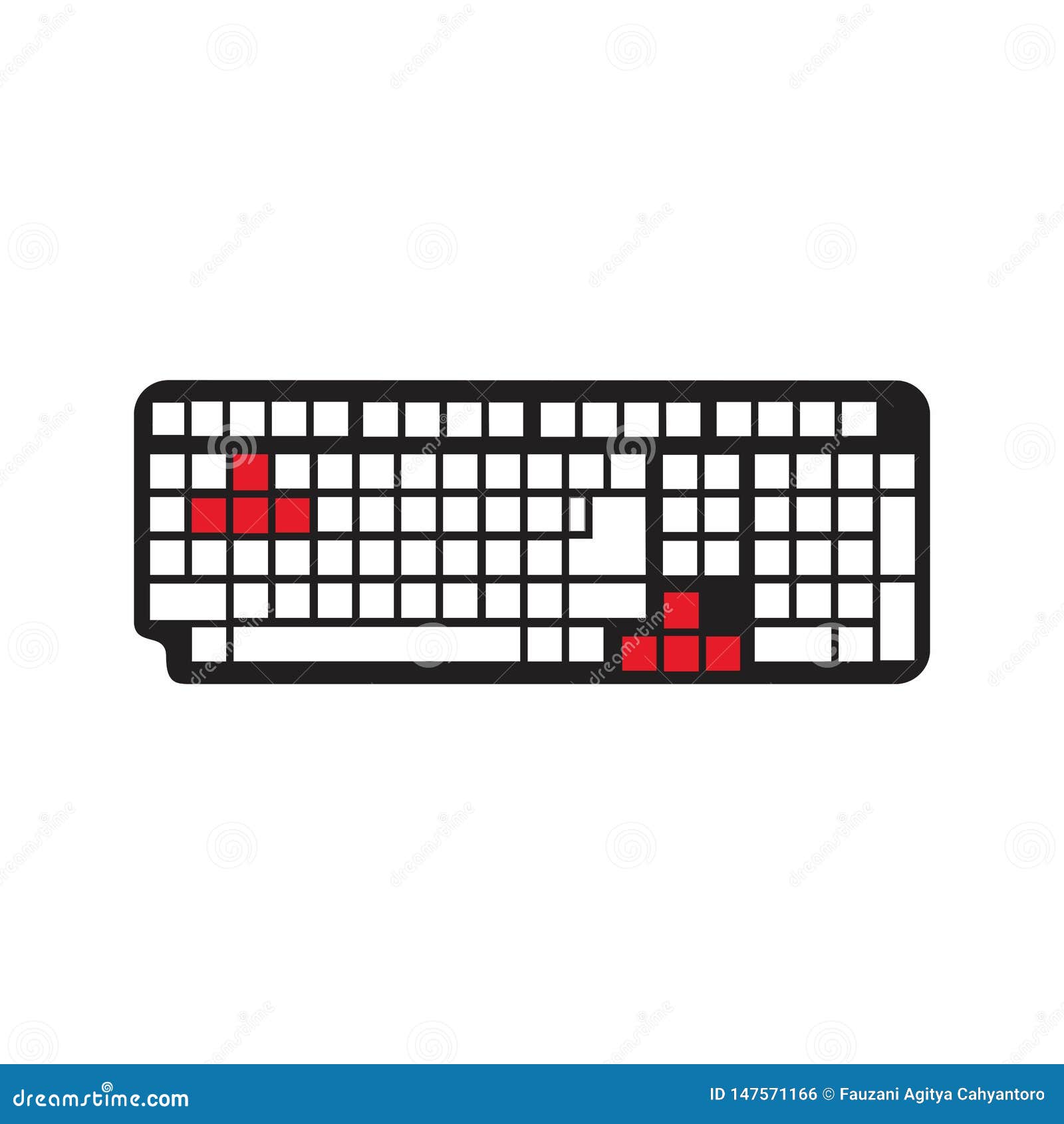 Keyboard Computer Silhouette Logo Concept Stock Illustration ...
