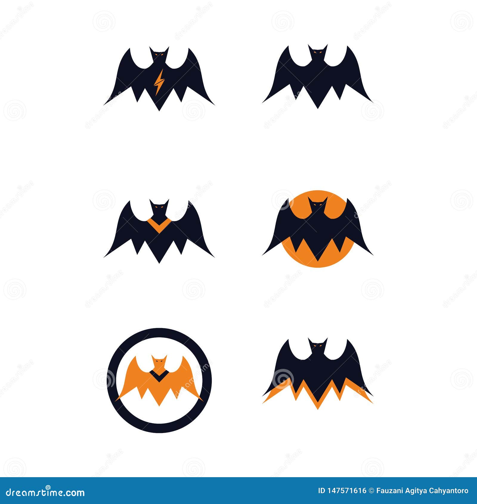 Evil Bat Symbol Illustrations Logo Concept Bundles Stock Illustration ...