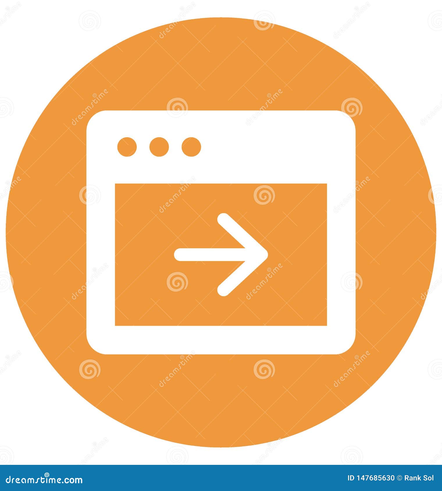 Right Arrow Vector Related To Web Browser Windows and Fully Editable ...