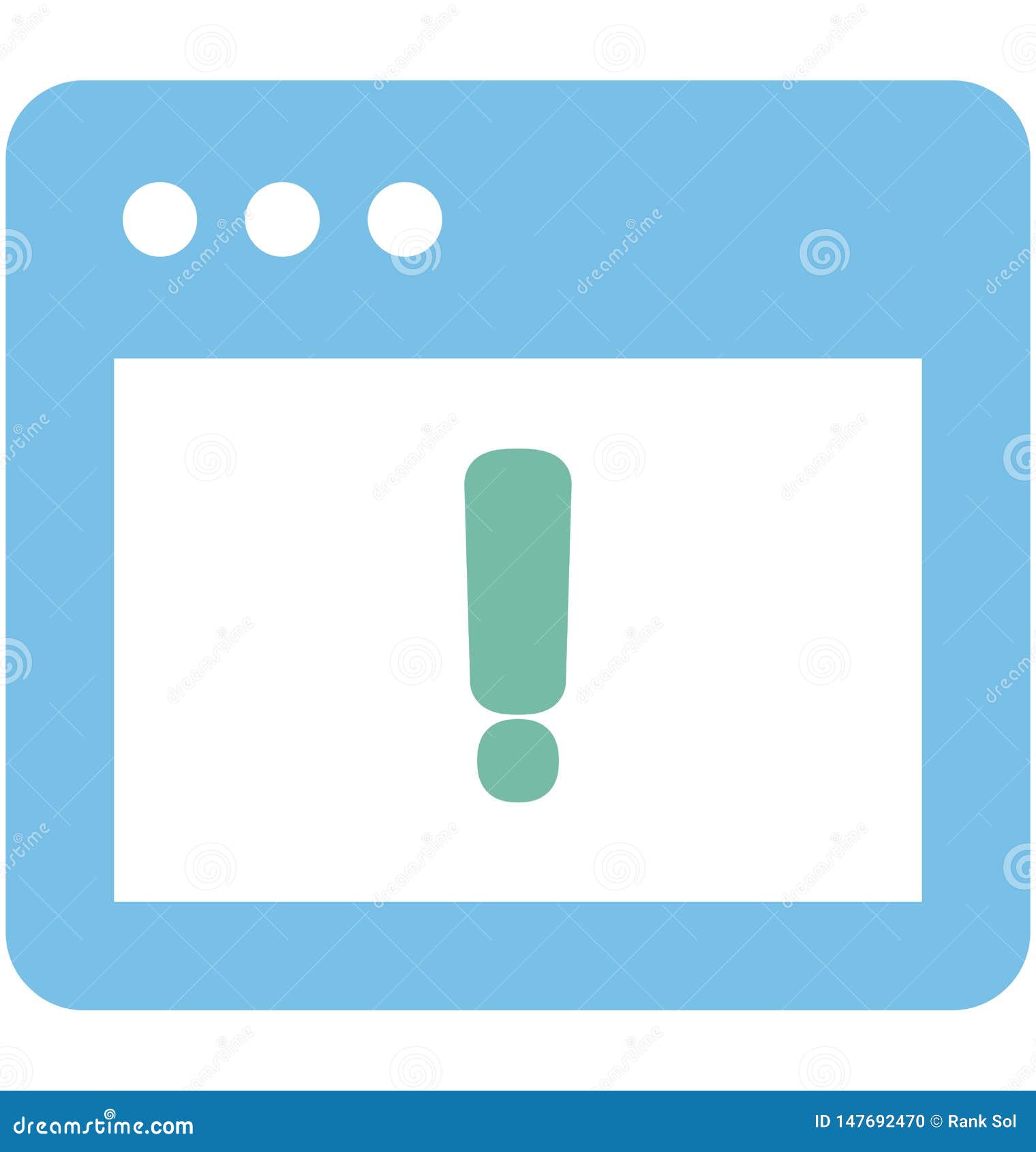 Alert Vector Related To Web Browser Windows and Fully Editable Stock ...