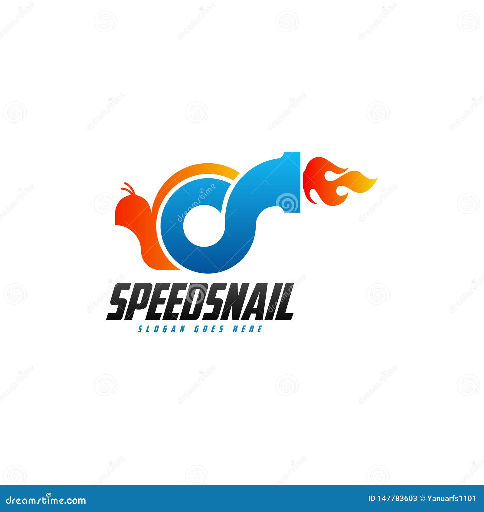 Speed Snail Logo Template Vector. Fast Snail Logo Concept. Animal Logo ...