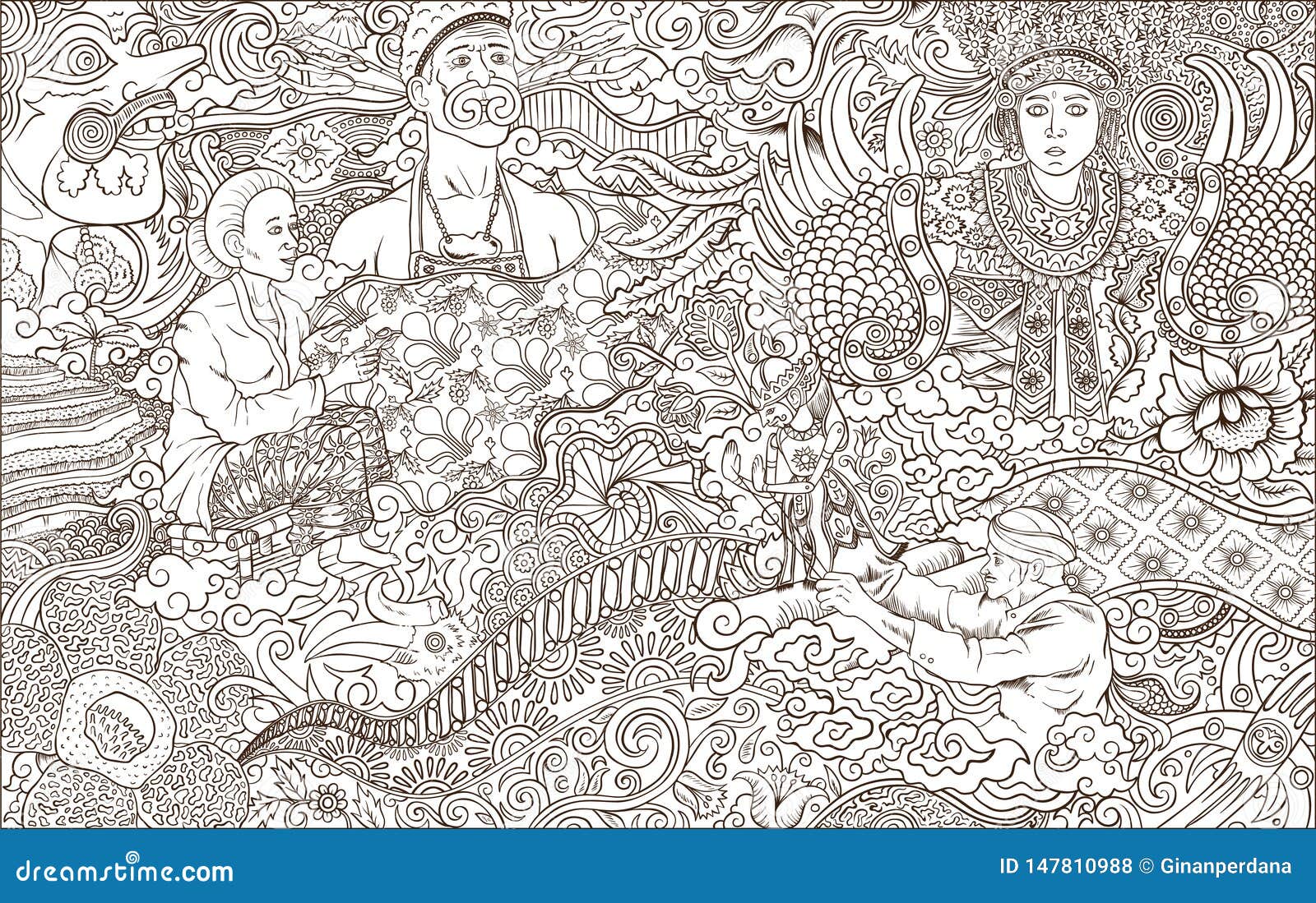 Men Culture Outline Icons Collection. Masculinity, Tradition, Identity ...