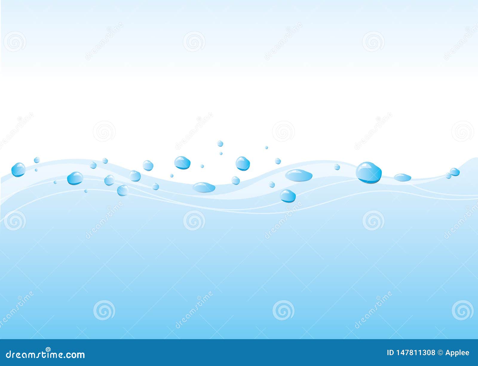 Clear water drops design stock vector. Illustration of bubbles - 147811308