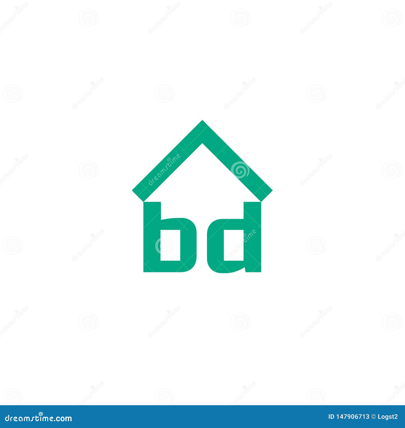 B Letter Logo. Properties Logo. Real Estate Logo Stock Vector ...