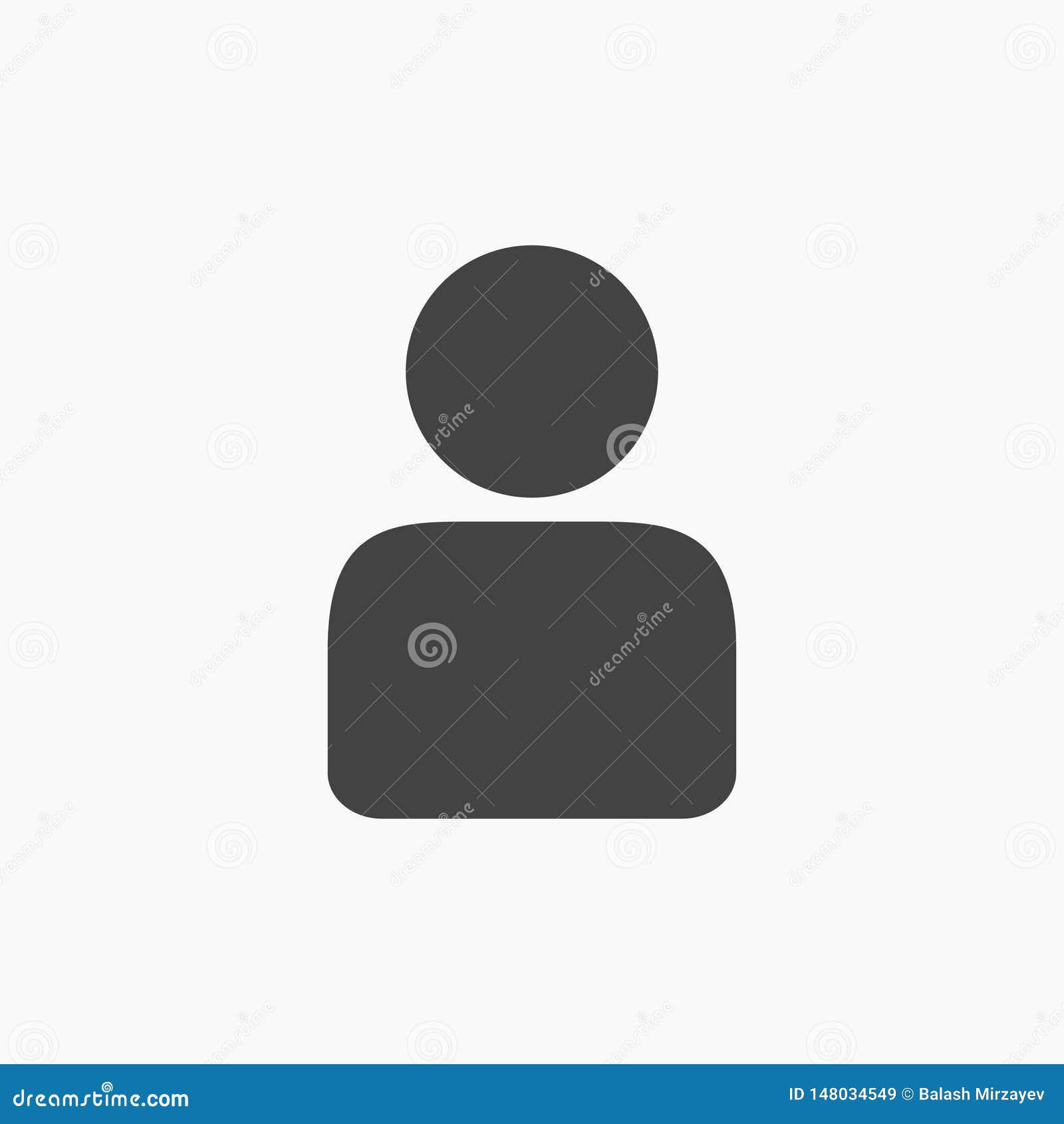 Black Single Man Flat Icon, Isolated on White Stock Vector ...