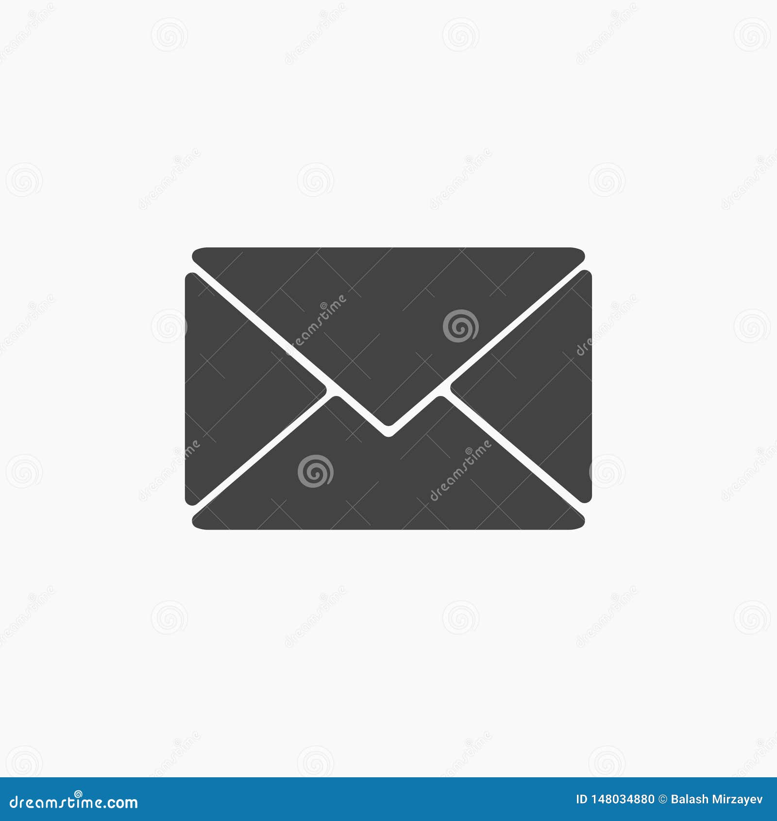 Black Envelope Icon, Vector Stock Vector - Illustration of icon ...