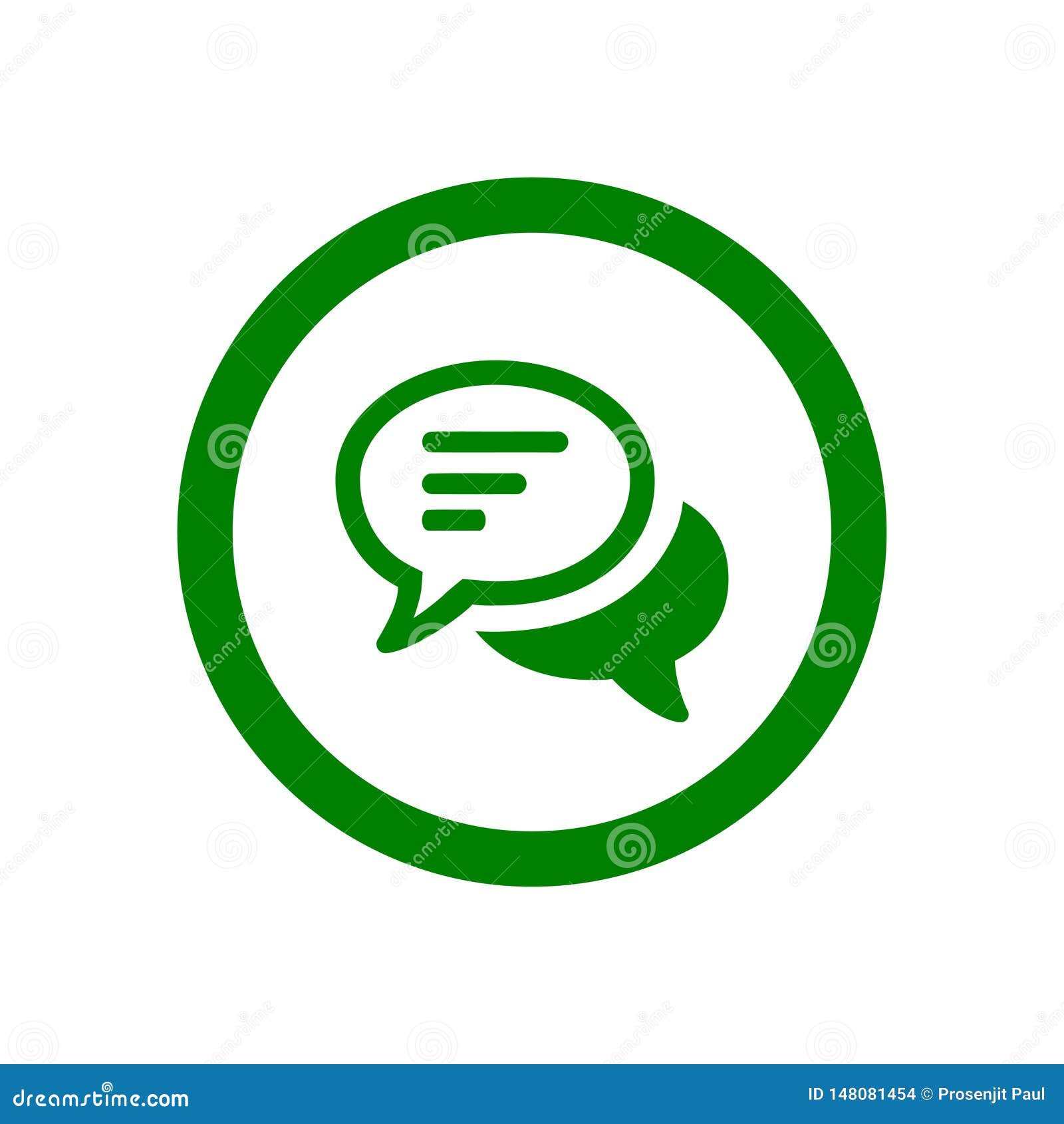 Green Chat Bubble Icon