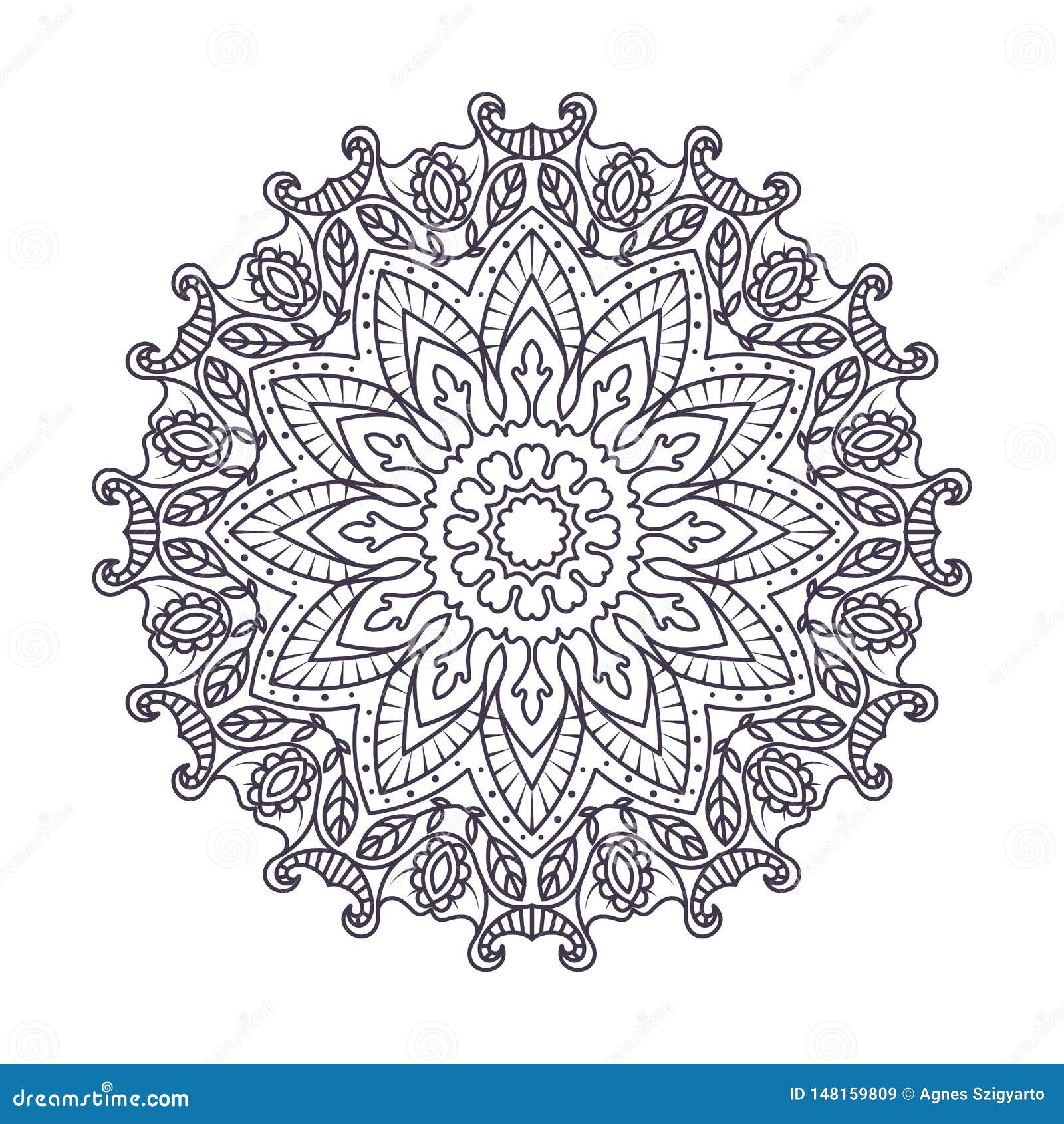 Complex Mandala Design Pattern Stock Vector - Illustration of creative ...