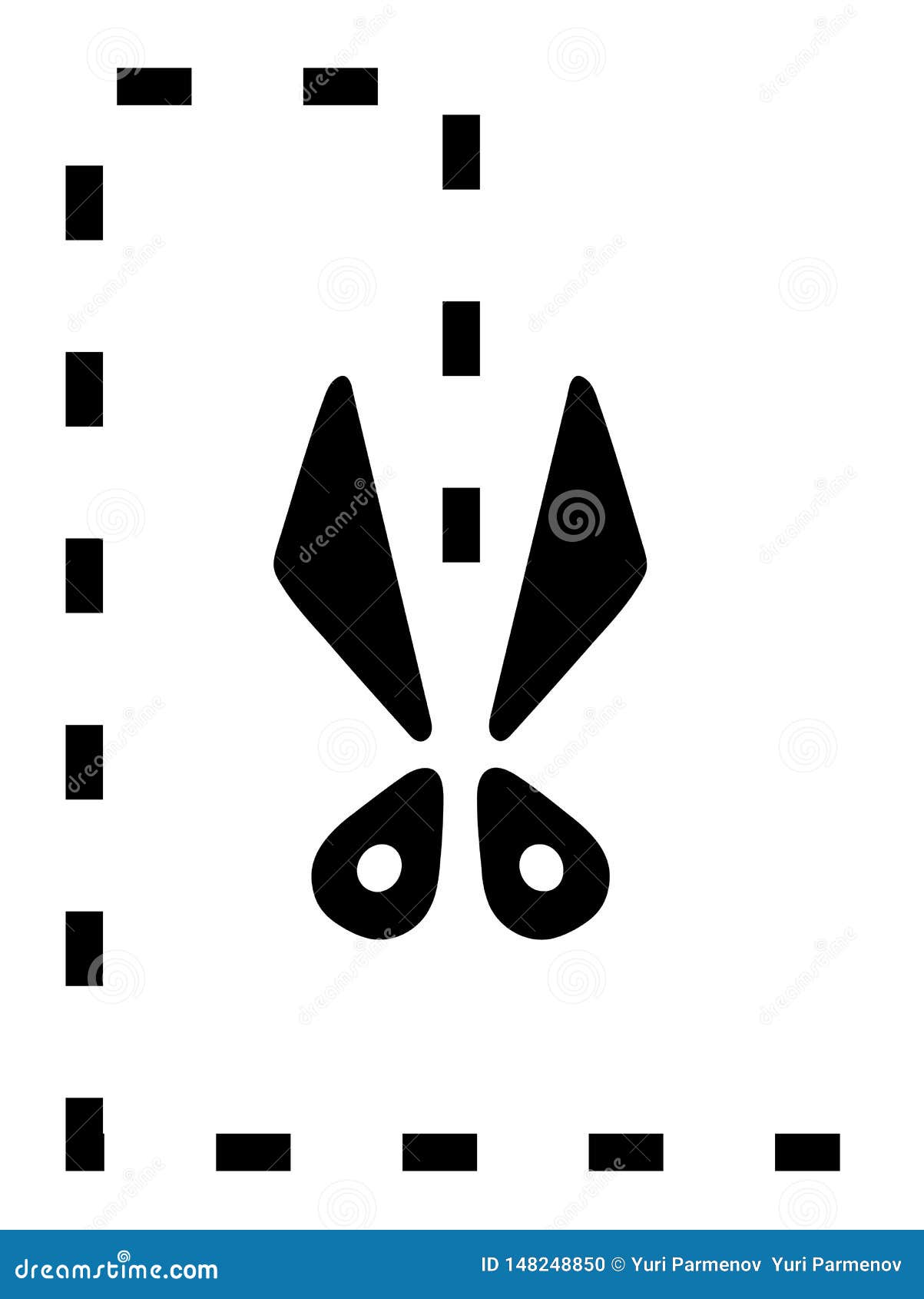 Scissors Label Equipment Objective Business Logo. Cartoon Vector ...