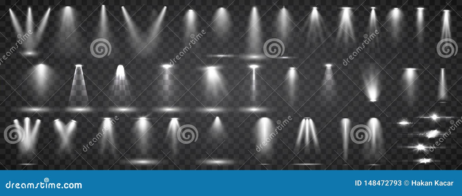 Light Spot Logo. Omni Emblem Consist Of Transparent Elements. Vector ...