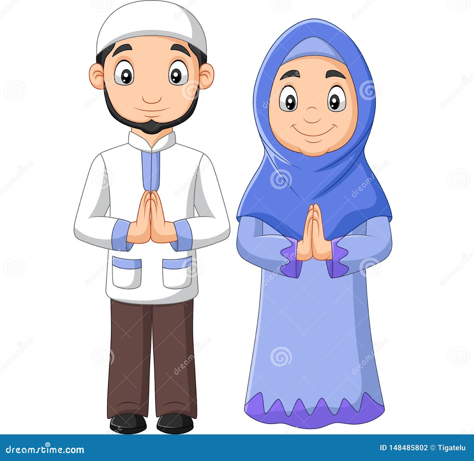 Cartoon Muslim Kids | CartoonDealer.com #123883467