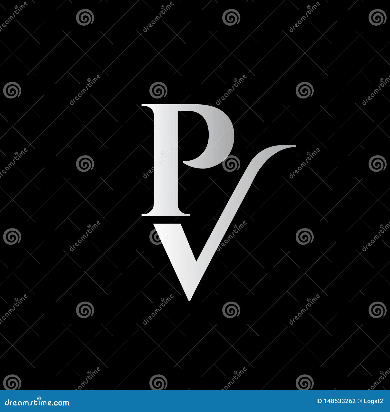 P,V Letter Vector Logo. P,V Letters Emblem, Monogram, Badge, Design ...