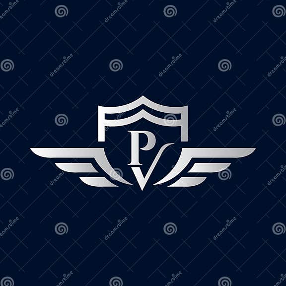 P,V Letters Vector Logo. PV Letters Emblem. PVletter Design Element ...