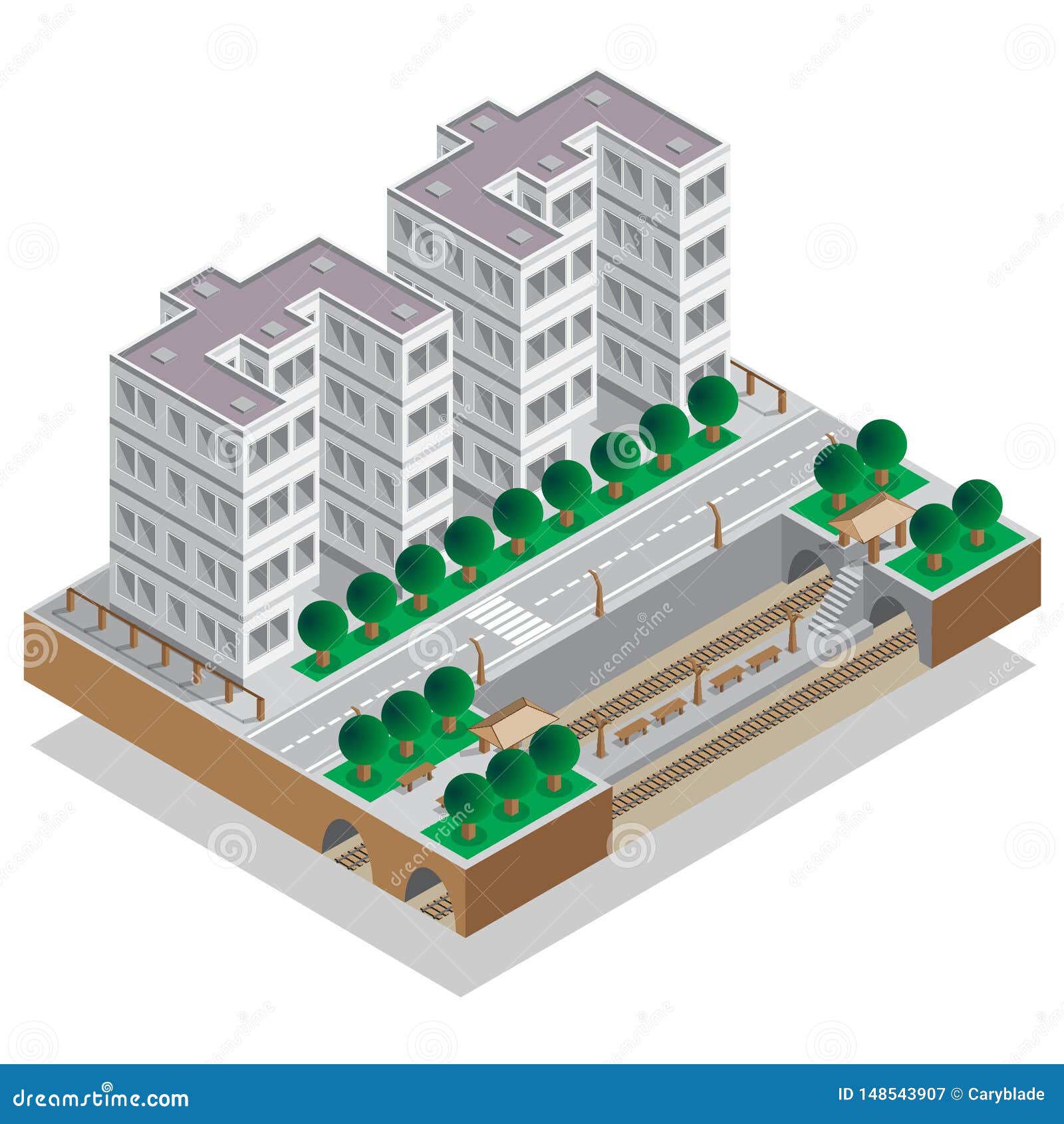 Metro station. stock vector. Illustration of journey - 148543907