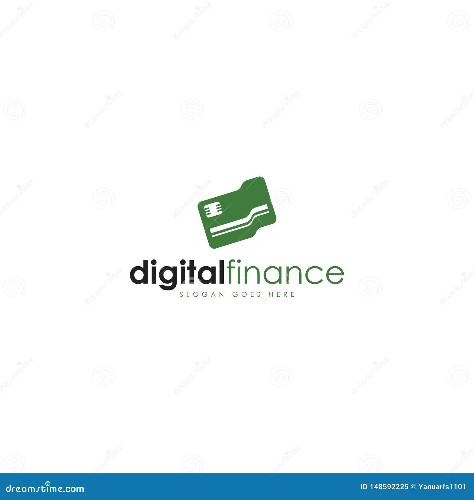 Digital Finance Logo Template. Fintech Logo Concept. the Concept of the ...