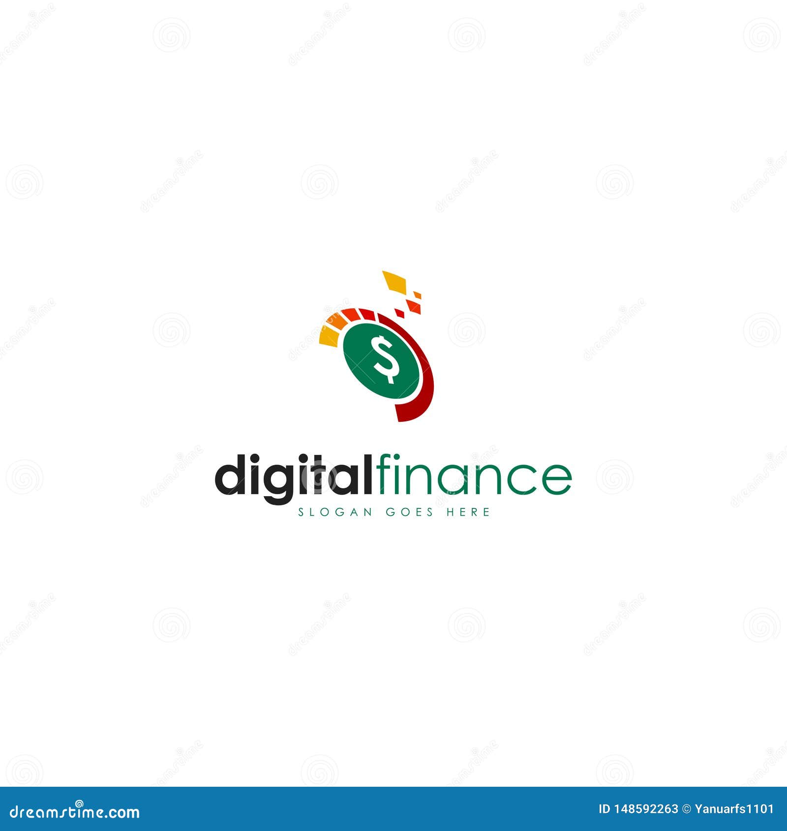 Digital Finance Logo Template. Fintech Logo Concept. the Concept of the ...