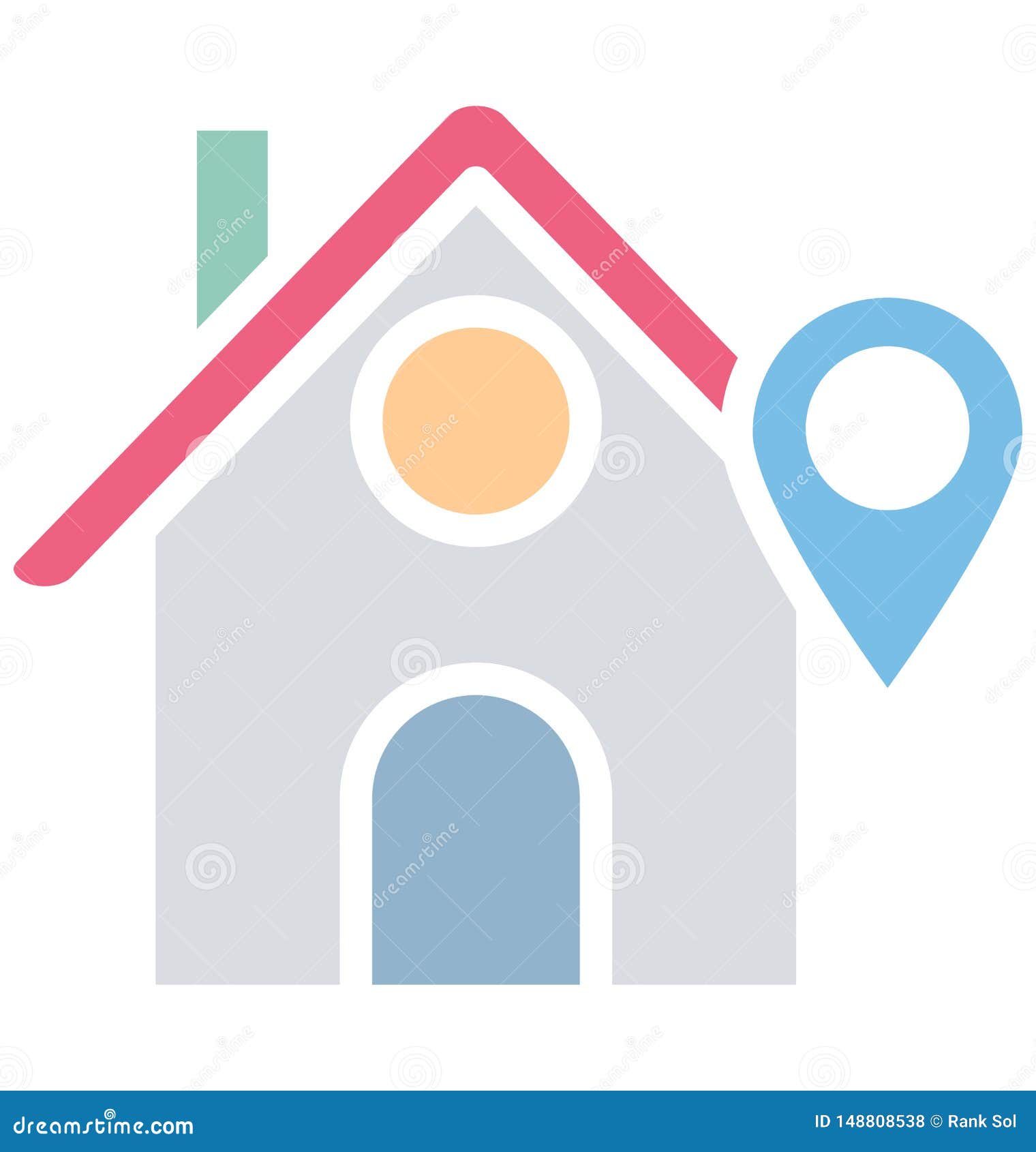 Home Address Finder Isolated Vector Icon Which Can Easily Modify or ...