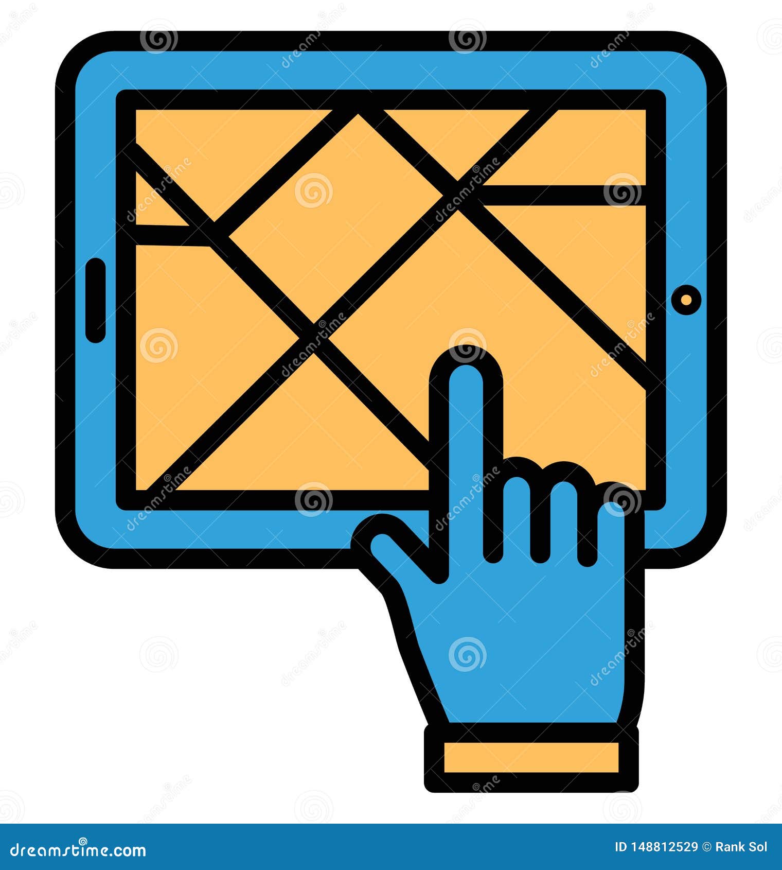 Navigation Software Isolated Vector Icon Which Can Easily Modify or ...