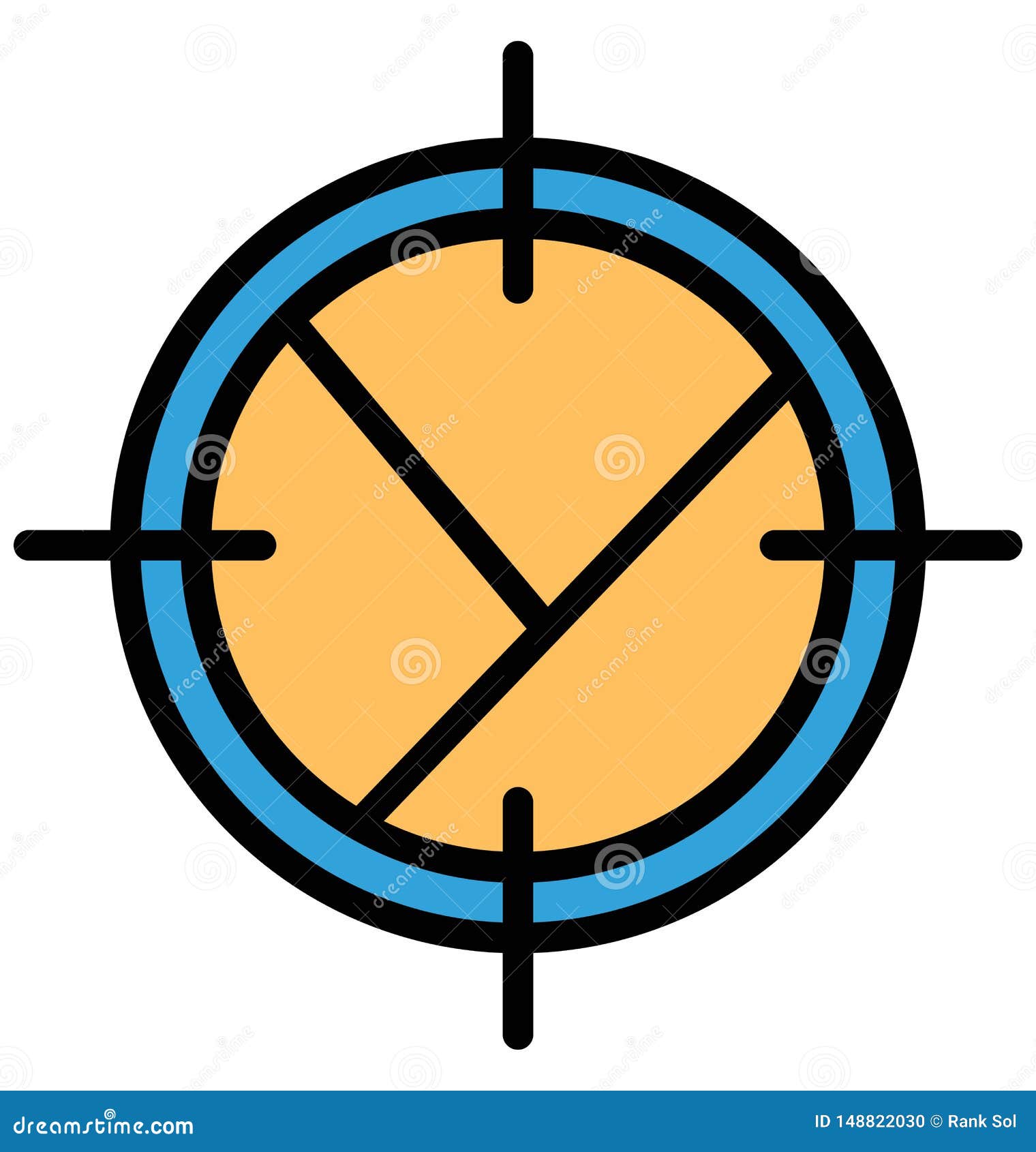 Geolocation Target Isolated Vector Icon Which Can Easily Modify or Edit ...