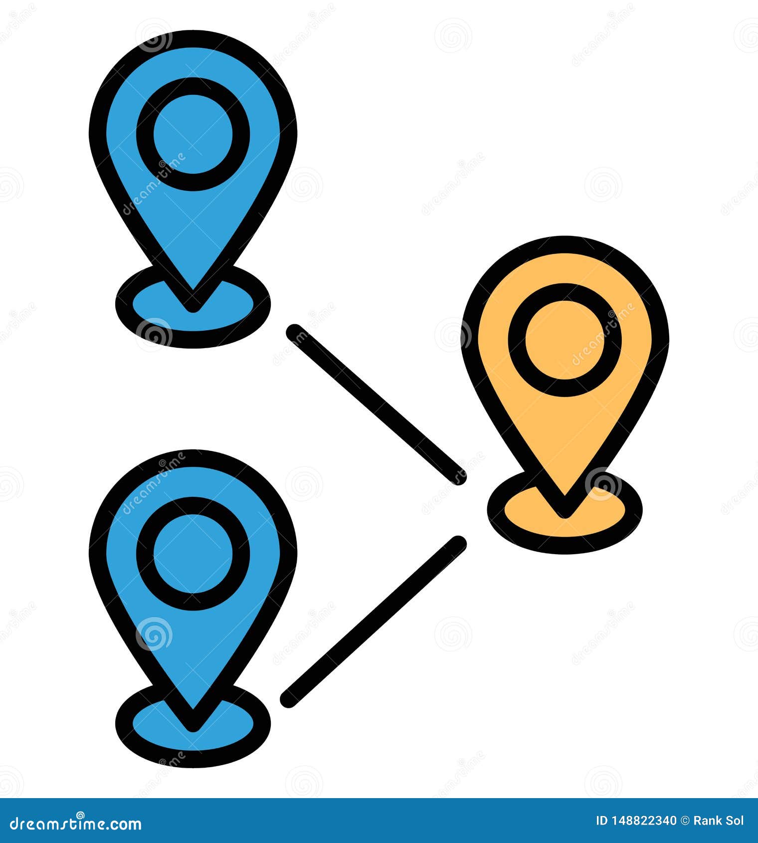 Print Destinations Isolated Vector Icon Which Can Easily Modify or Edit ...